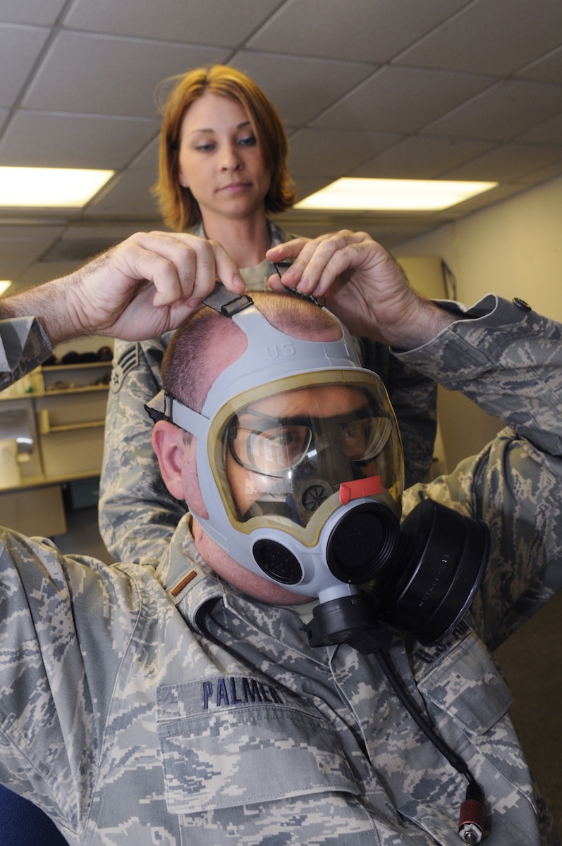 Shop ensures gas masks get seal of approval > Robins Air Force Base ...