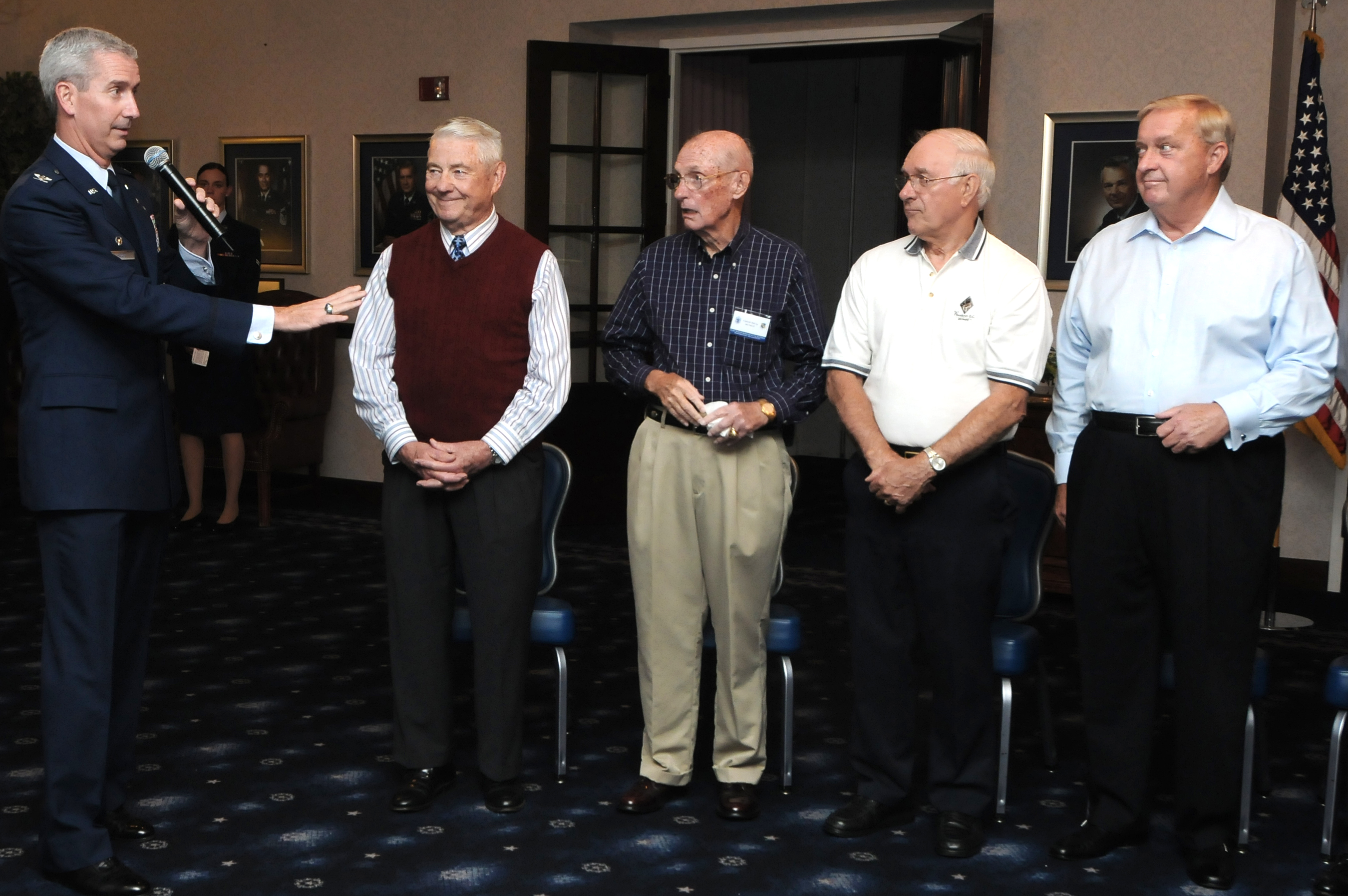Chief master sergeants of the Air Force gather for dedication