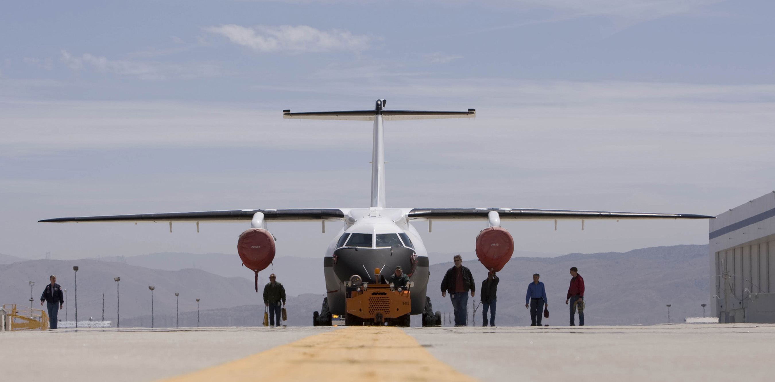 Advanced composite cargo aircraft makes first flight