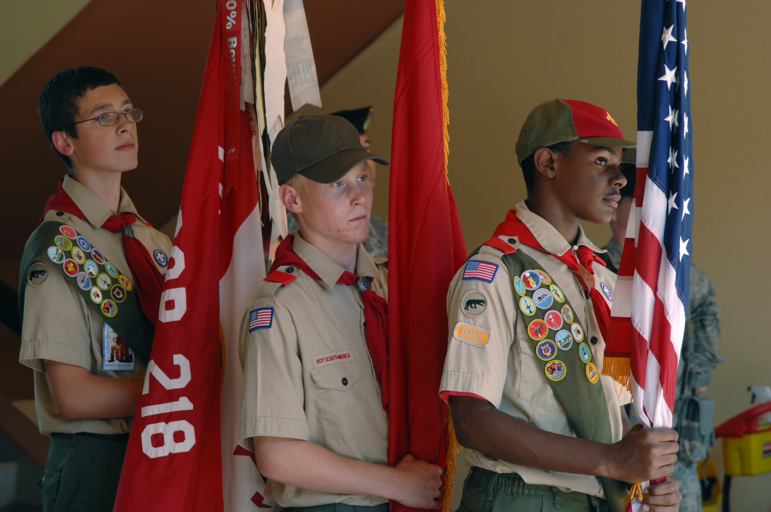 Boy scout troop honor fallen scout with memorial re-dedication ...