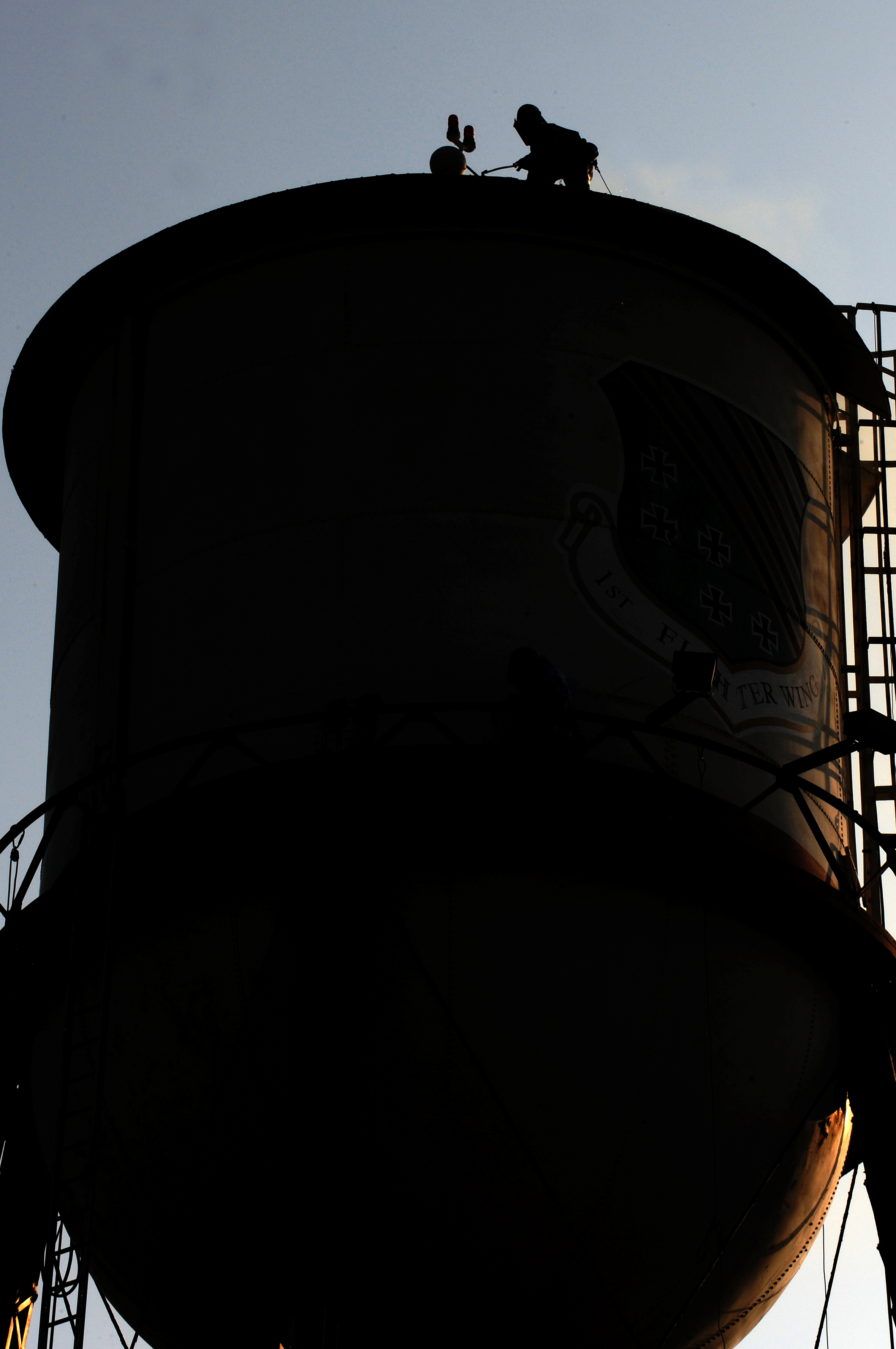 Water tower tear down