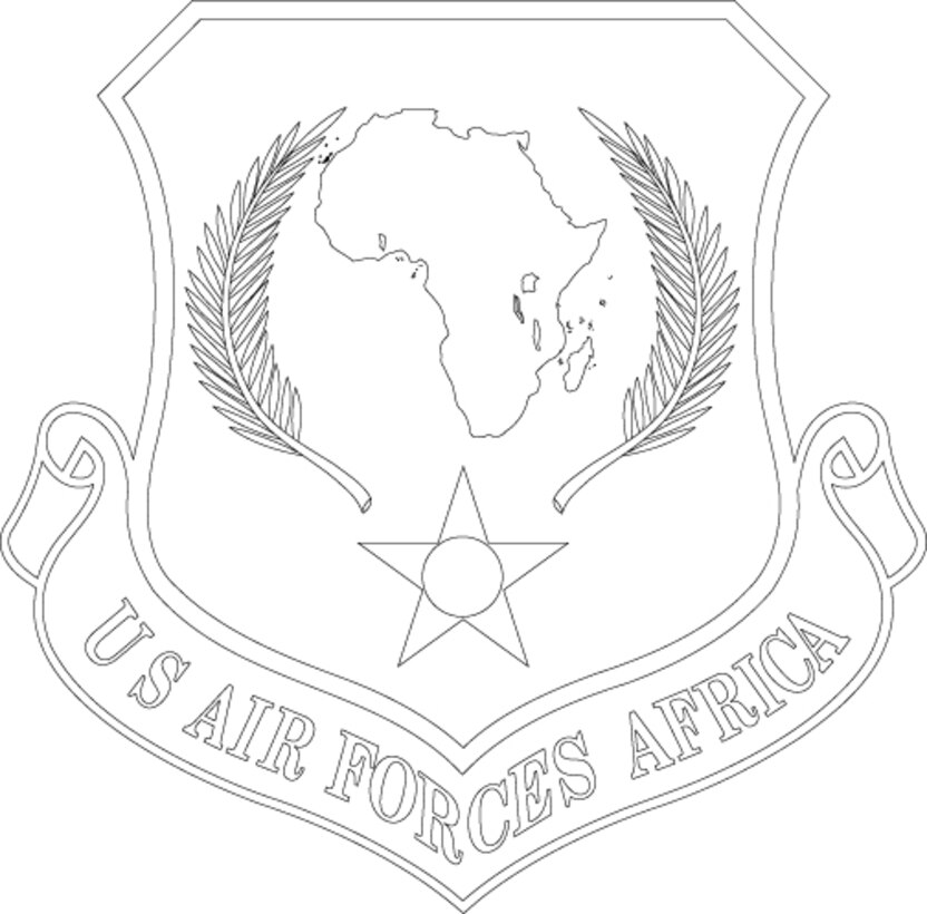 Air Forces Africa Shield (Black)