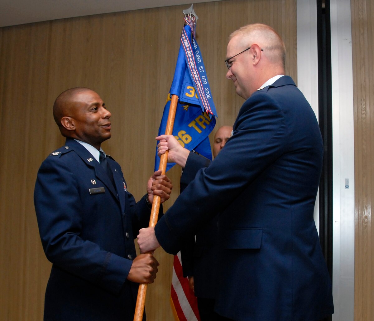 Lt. Col. Sloan accepts command of 366th TRS > Sheppard Air Force Base ...