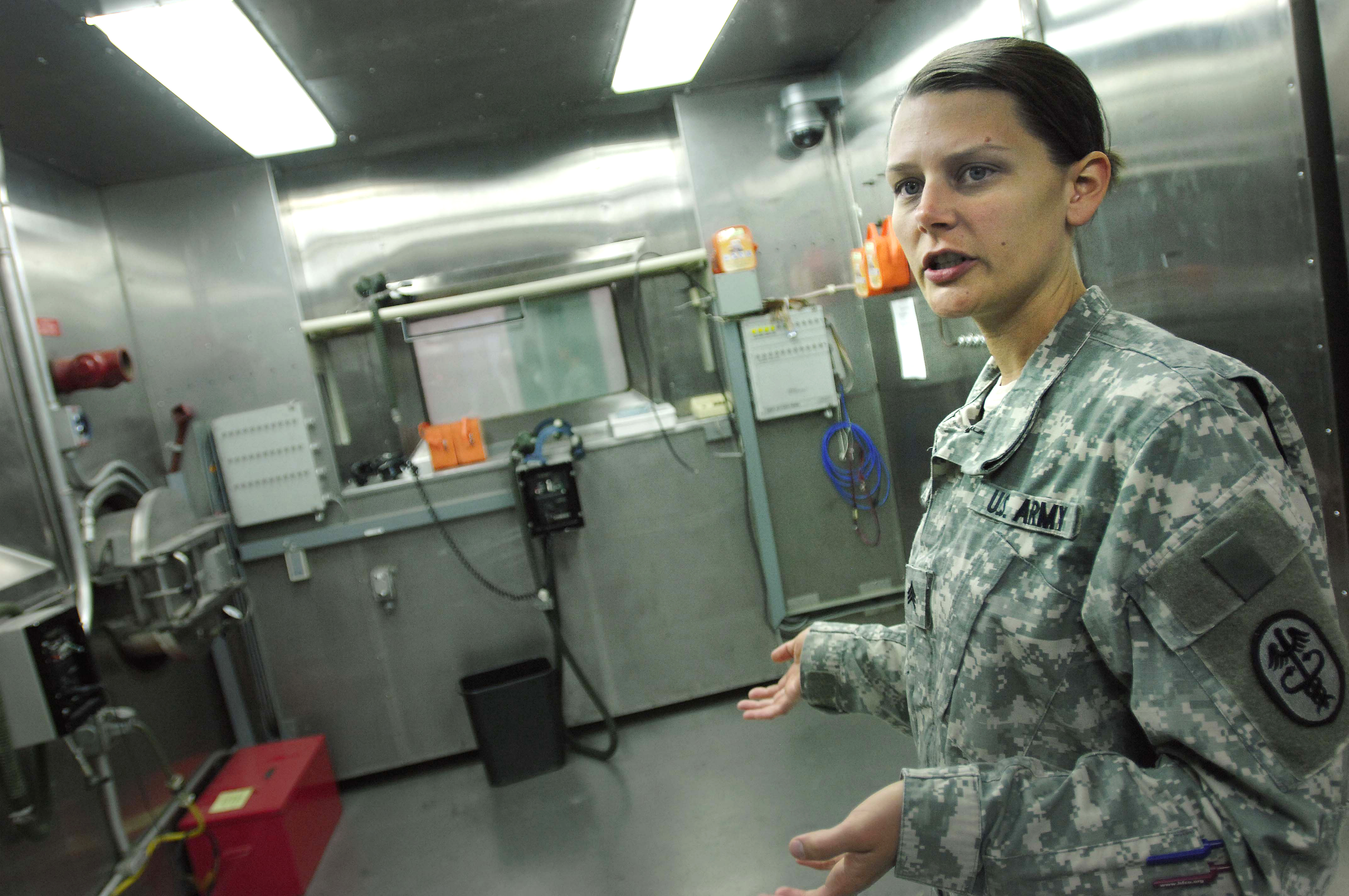 Army Sgt. Sarah Elliott, a biological research assistant at the U.S ...