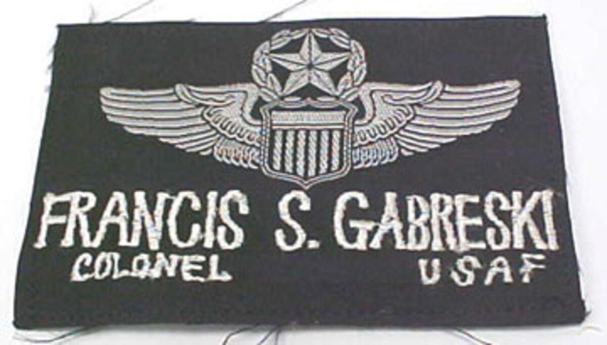 Col. Francis S. Gabreski Cloth Nametag > National Museum of the United ...