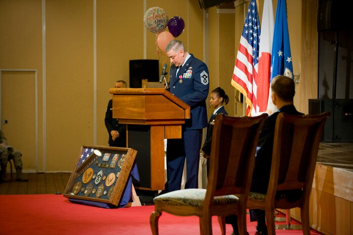 Misawa Air Base retires senior enlisted leader