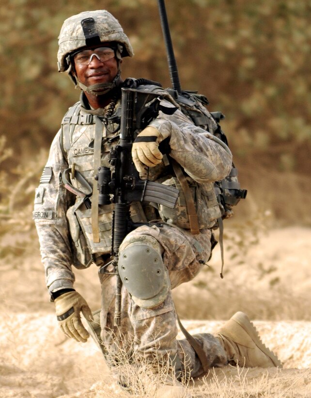 Army Sgt. Laurence Cameron of the North Carolina National Guard’s ...