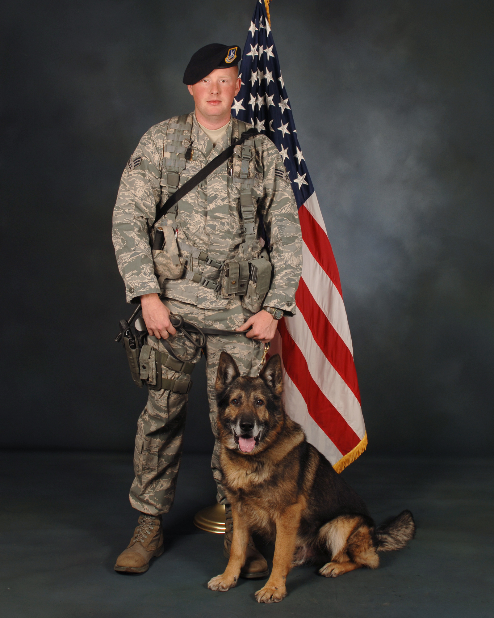 Dog Honors Fallen Soldier