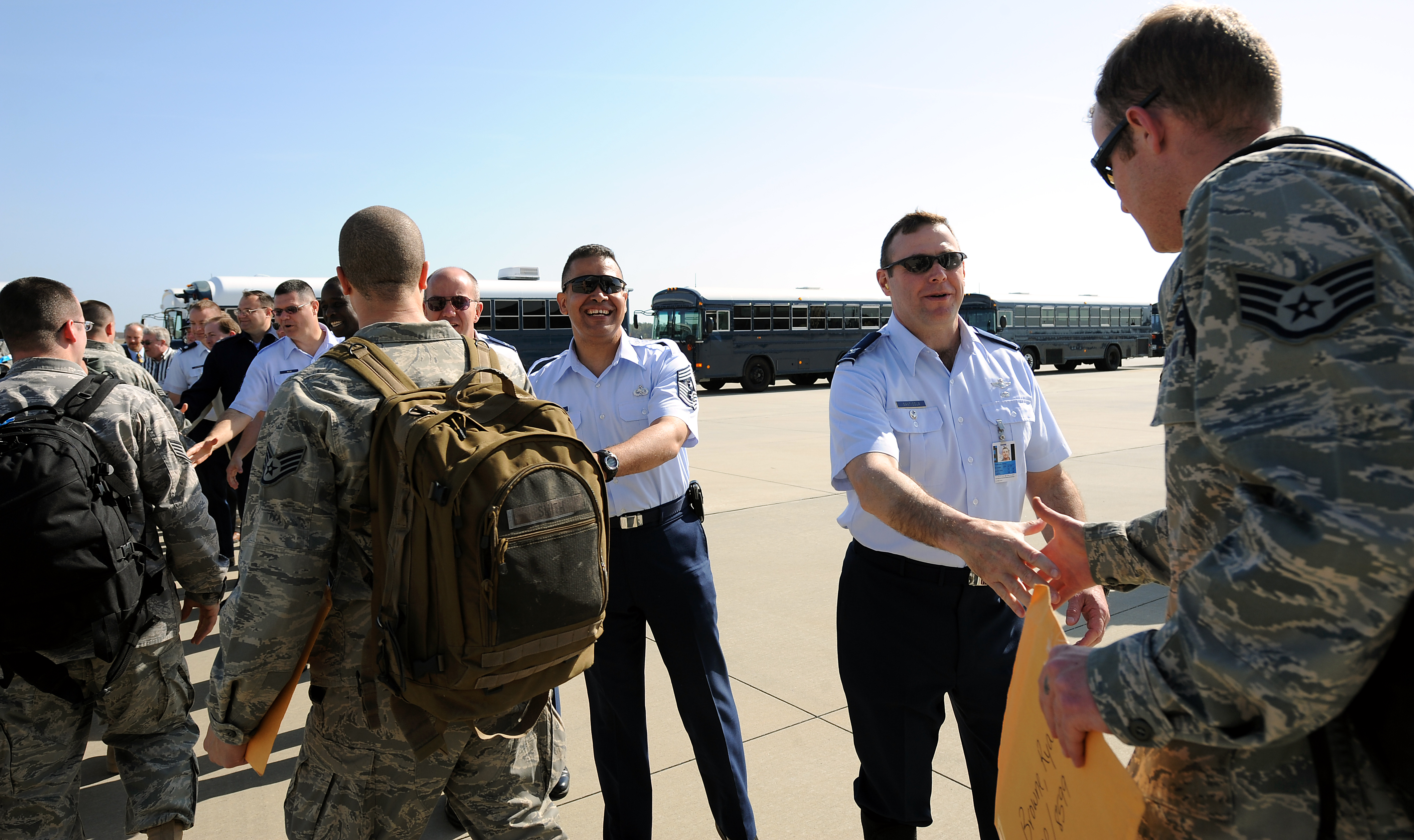 Smiles and handshakes