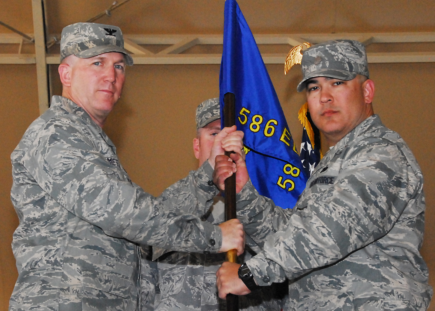 Change of Command 586th Expeditionary Logistics Readiness Squadron