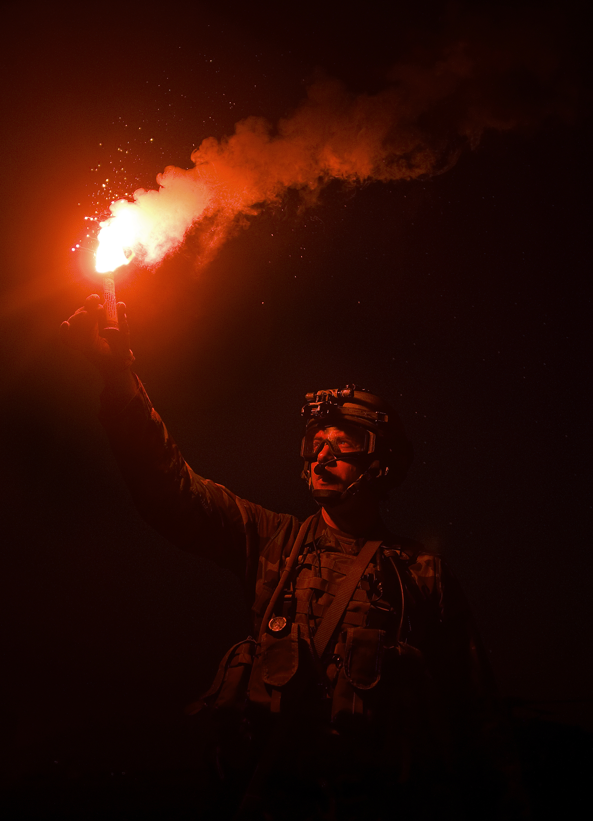 Follow the red flare