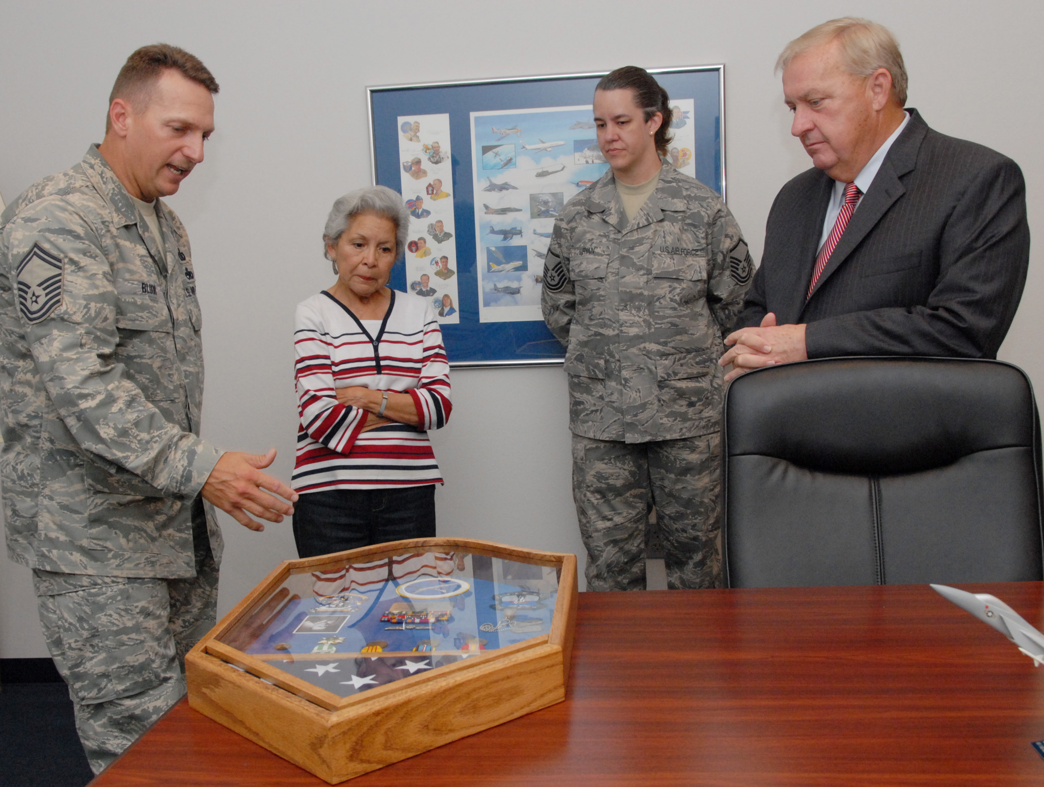 ACC Airmen donate shadowbox to enlisted widow > Eglin Air Force Base > News