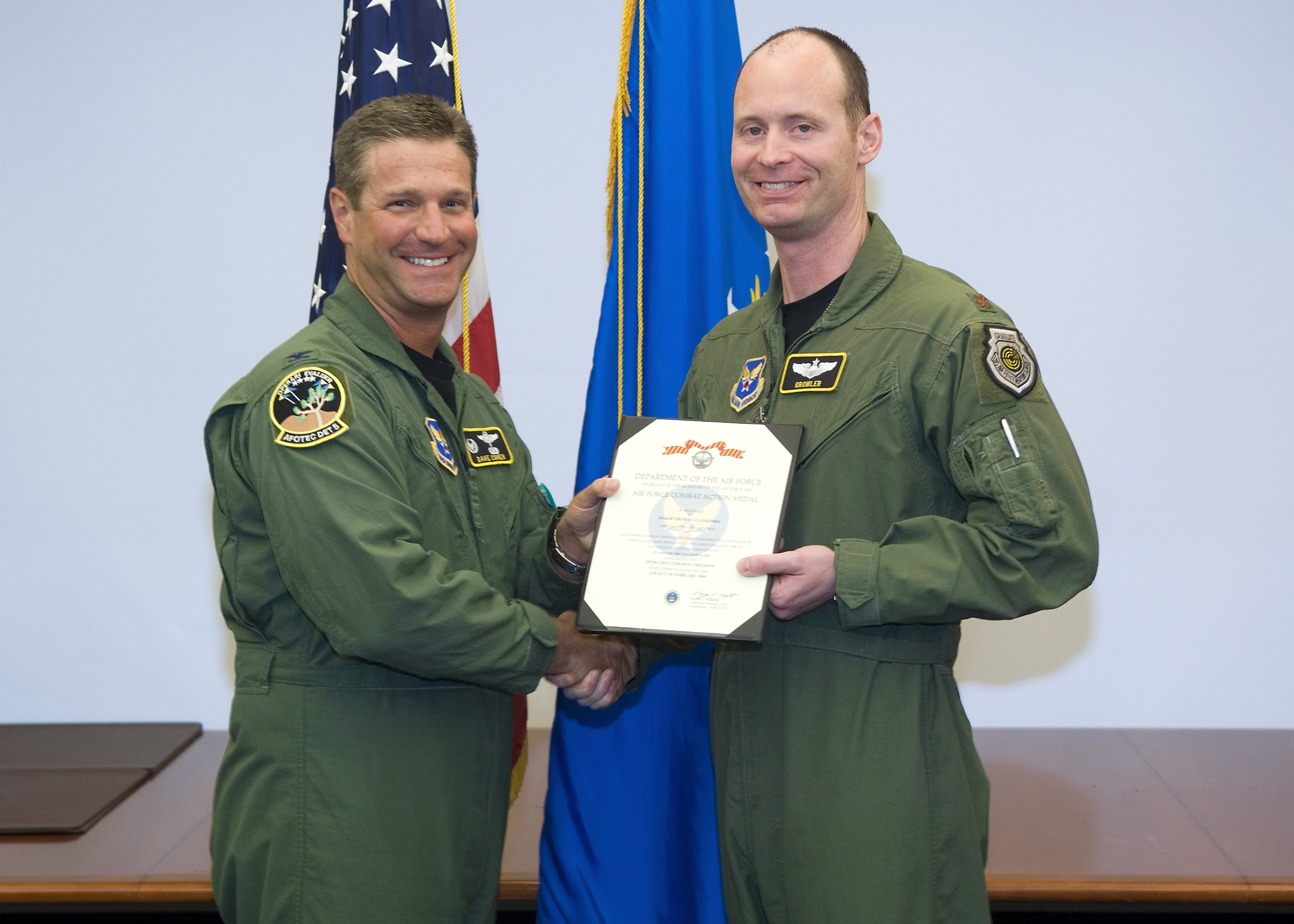 AFOTEC Detachment 5 pilot receives Air Force Combat Action Medal ... AFOTEC Detachment 5 pilot receives Air Force Combat Action Medal ...