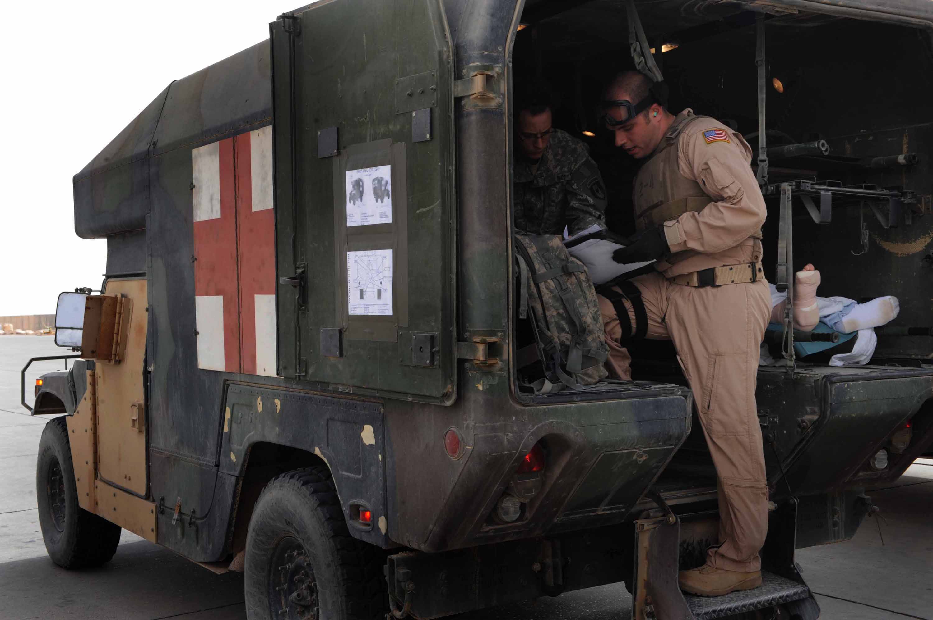 Airlifting wounded warriors