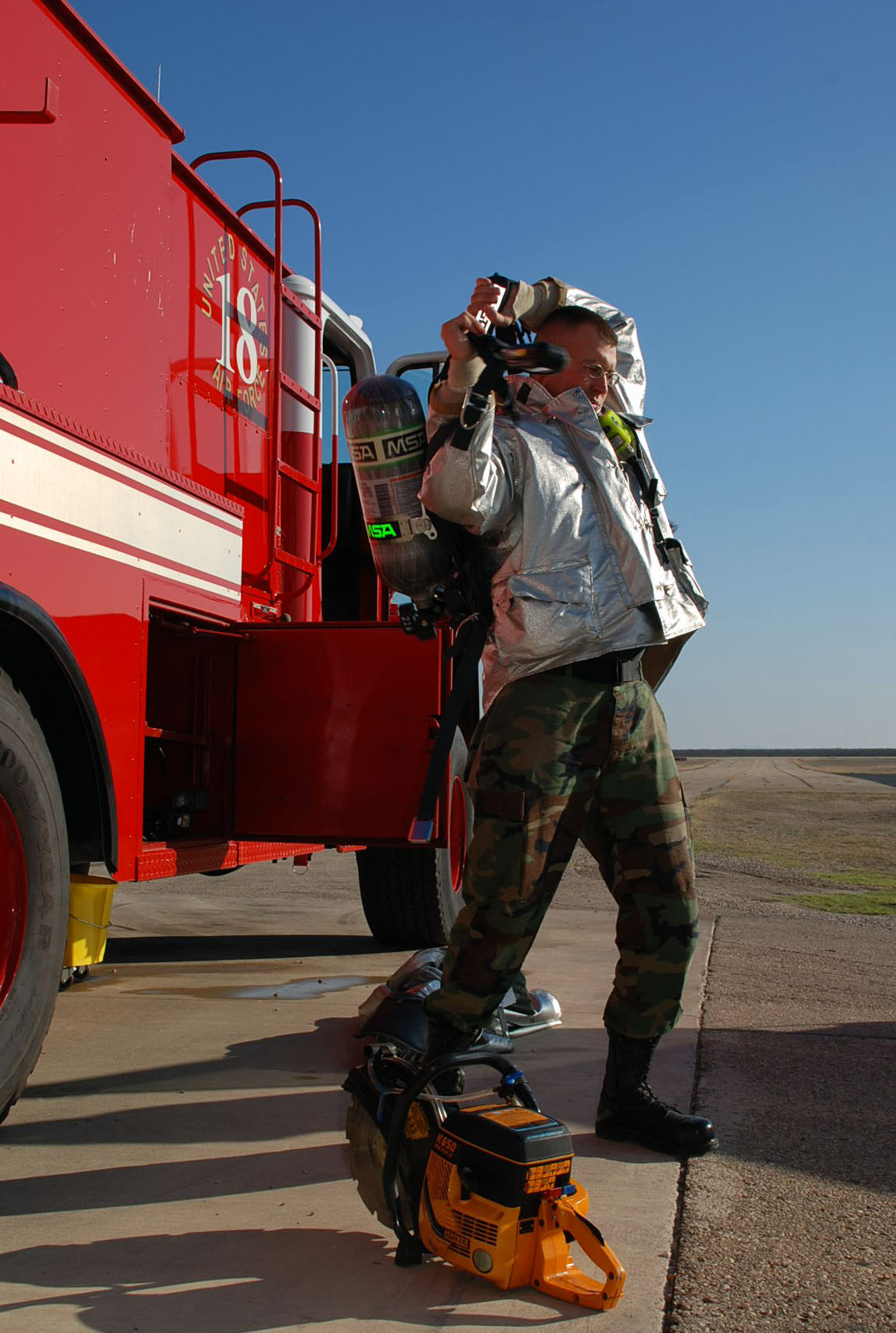 Firefighters have full capabilities at Laughlin's auxiliary field ...