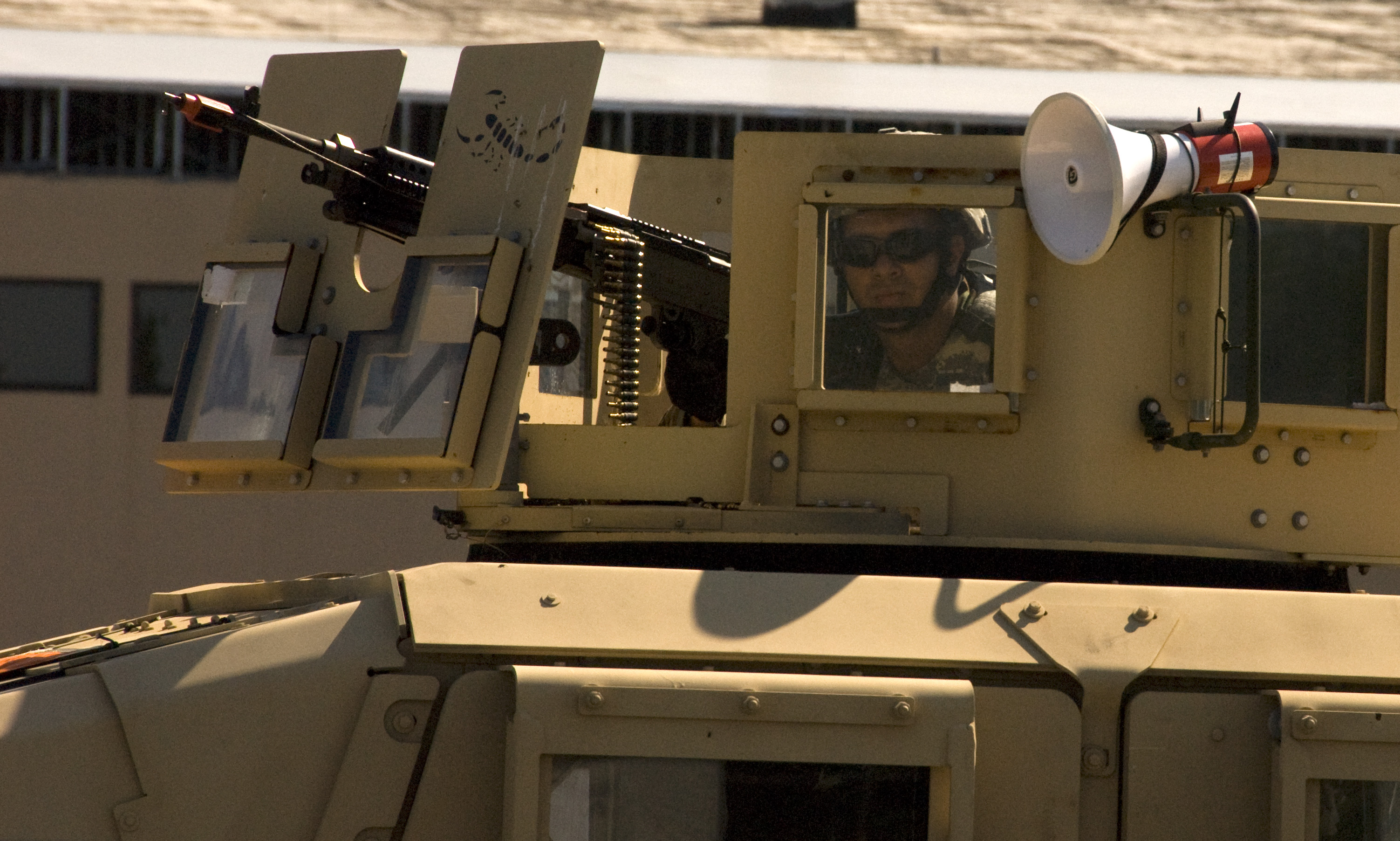 A gunner with the 125th Fighter Wing Security Forces Squadron