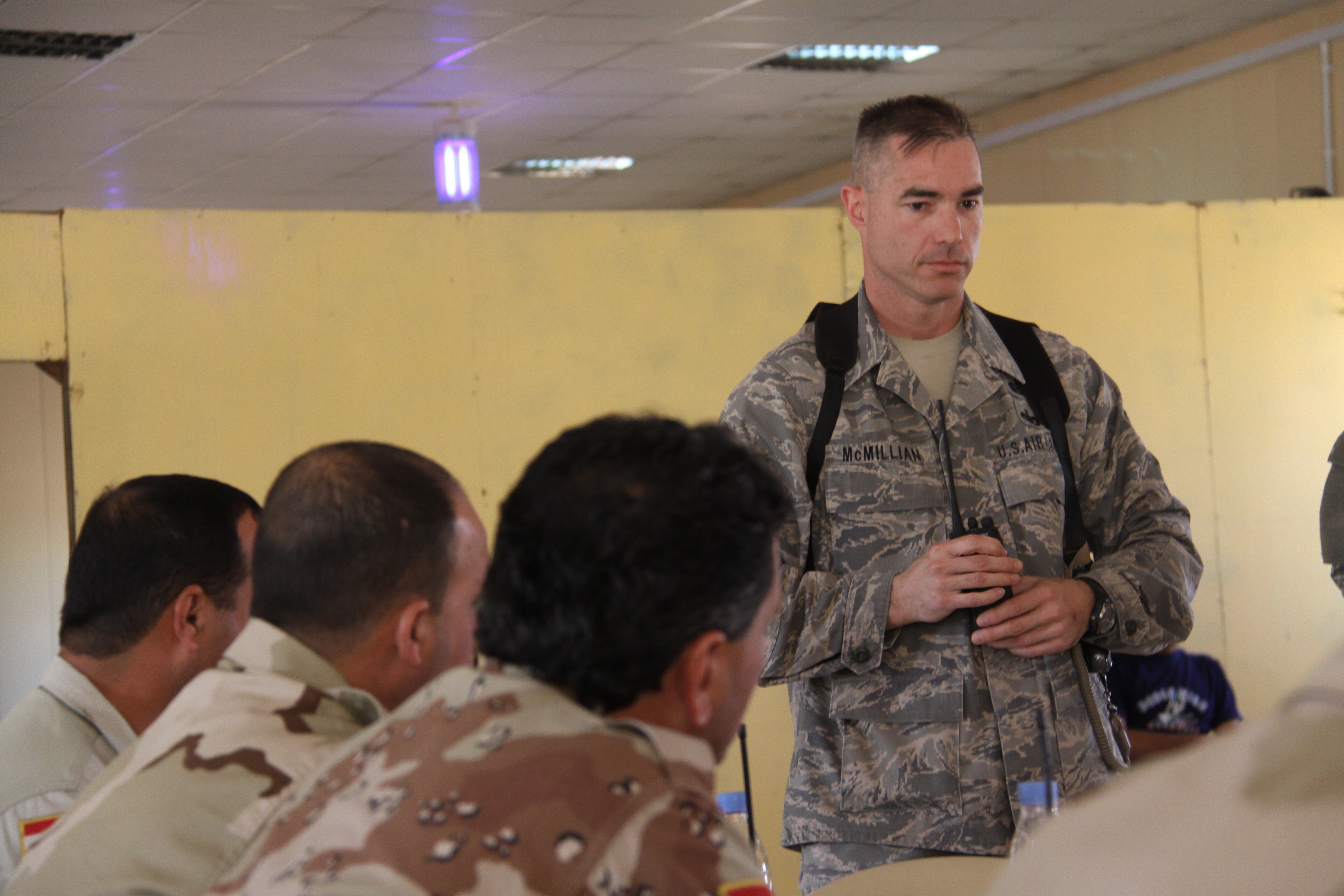 Airmen advise Iraqi senior enlisted council > Air Force > Display