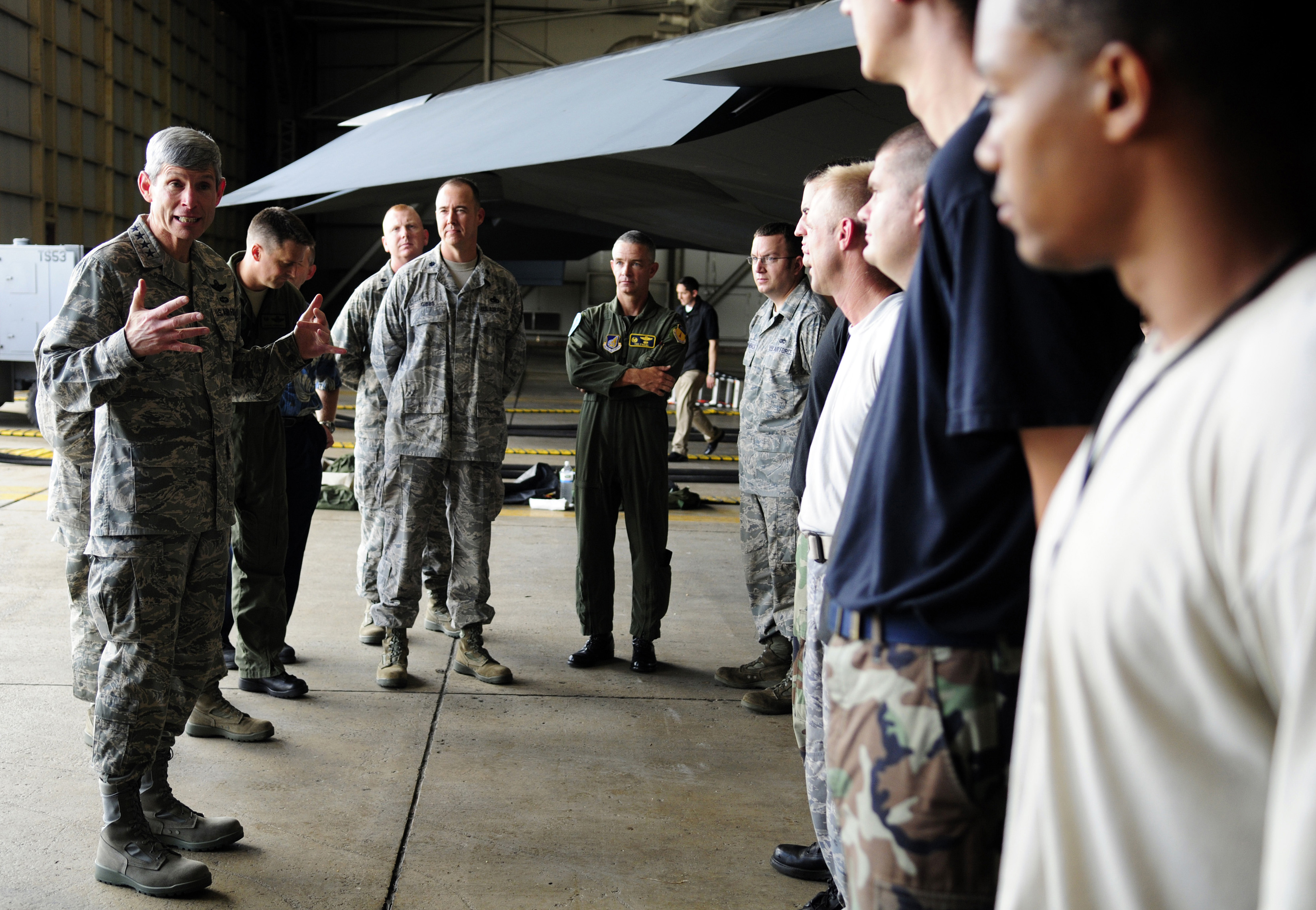 Air Force Chief of Staff visits with Andersen Airmen