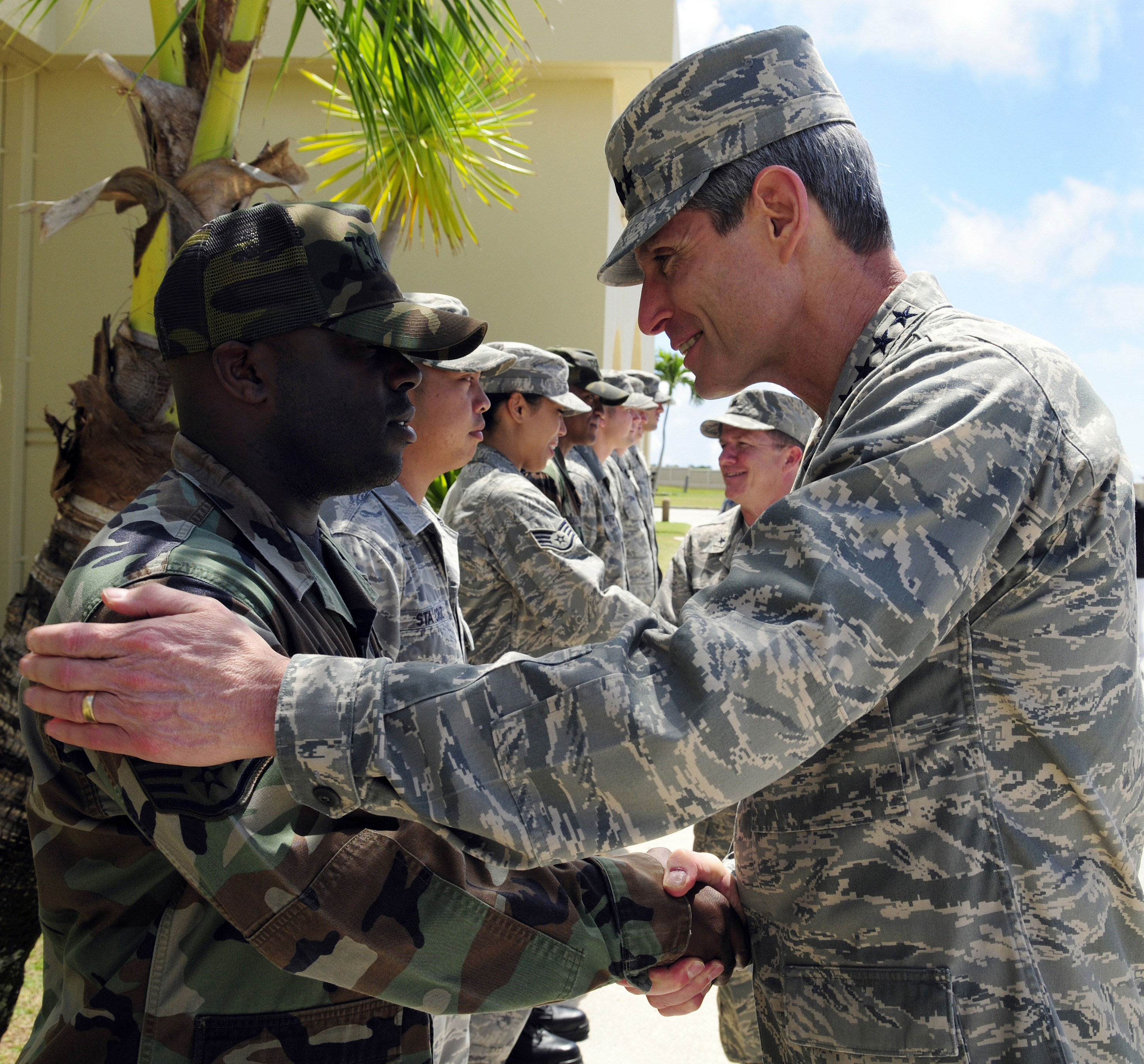 Air Force Chief of Staff visits with Andersen Airmen