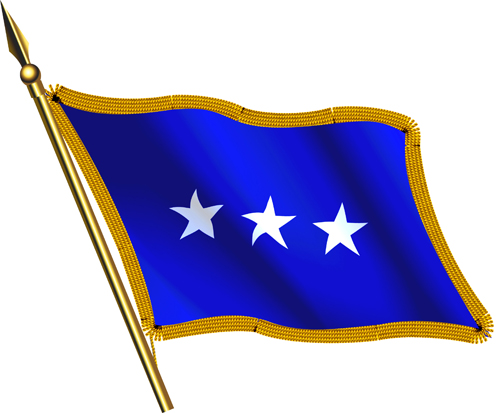 Lieutenant General Flag (Stylized)