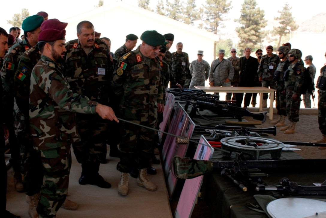 Afghan National Army commandos of the 6th Kandak give senior ANA ...