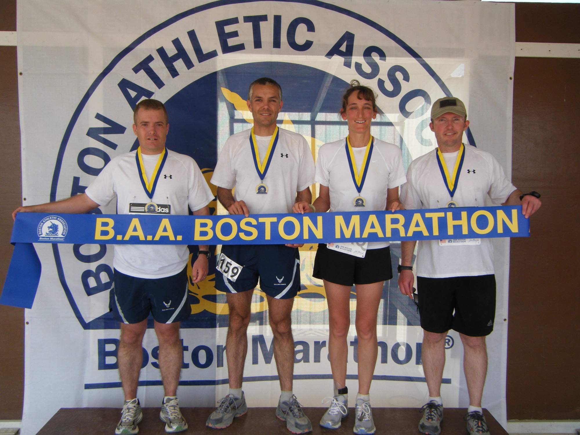 Runners participate in Boston Marathon-Iraq
