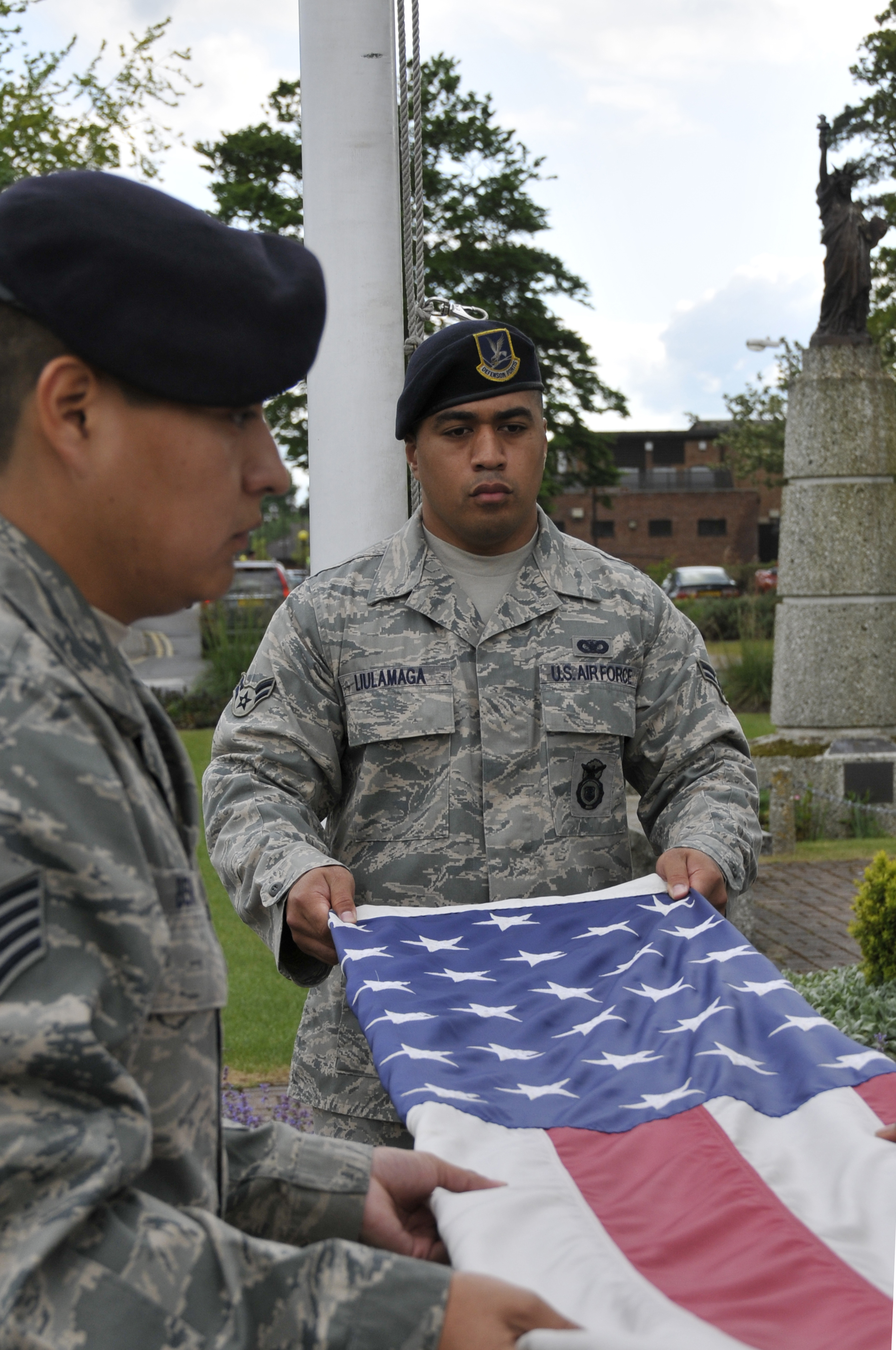 48th Security Forces Airmen end National Police Week with a Retreat ...
