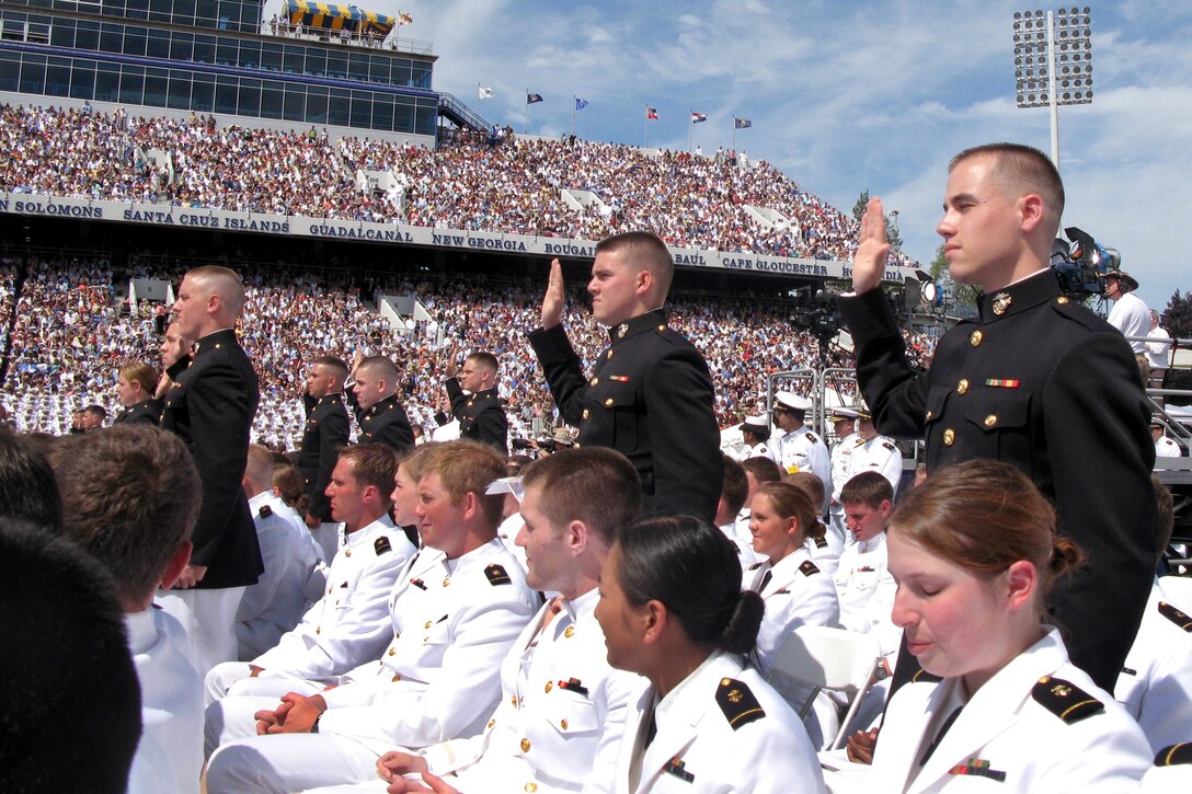 The 226 members of the U.S. Naval Academy's Class of 2009 headed to the ...