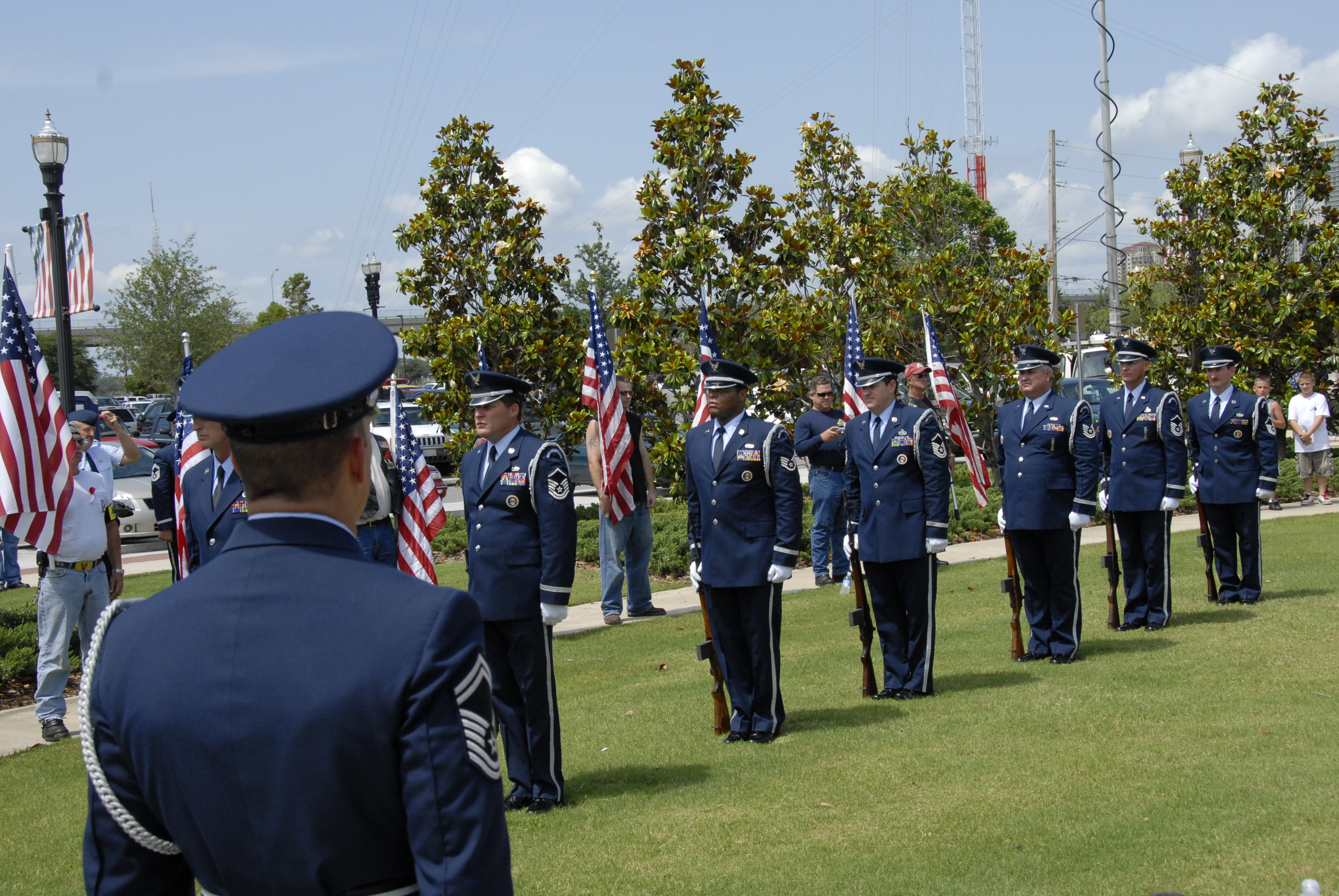 125th Fighter Wing Color Guard Firing Detail