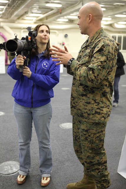 Guests learn from Marines while touring USS New York > United States ...