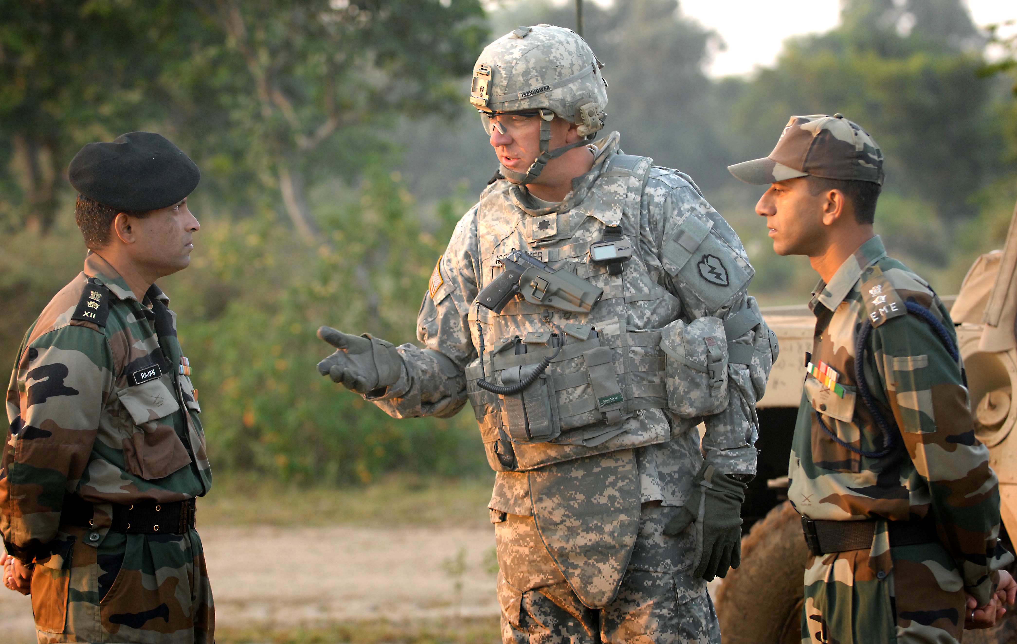 Army Lt. Col. Jim Isenhower, commander of the 2nd Squadron, 14th ...