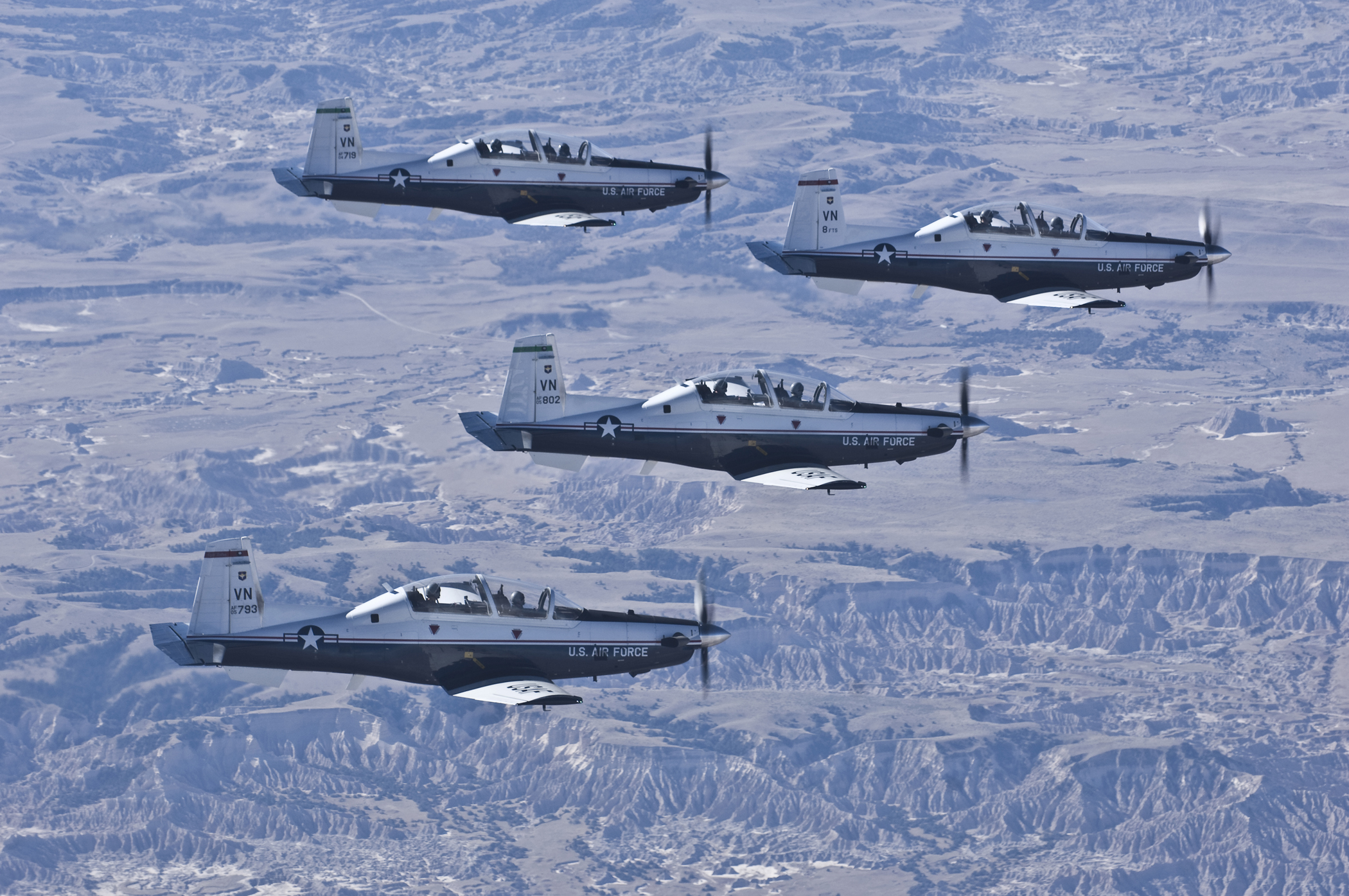 T-6A Texan II formation four-ship photo 4