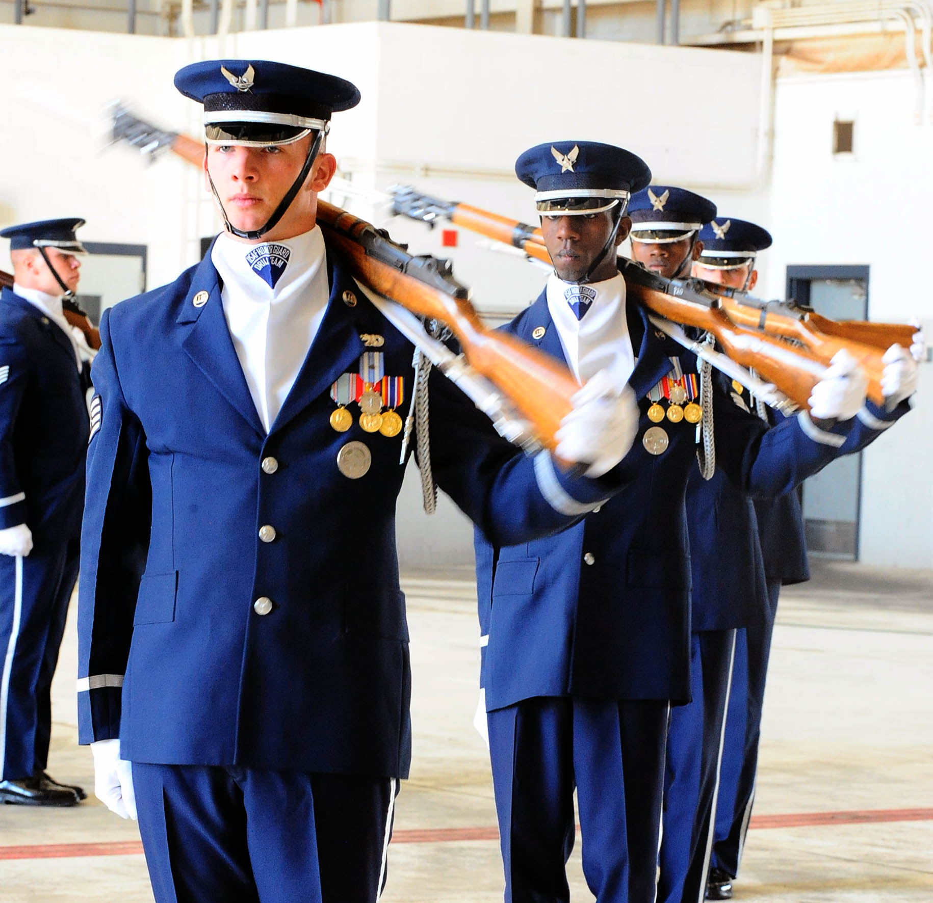 U.S. Air Force Honor Guard Drill Team performs for Dyess > Dyess Air ...