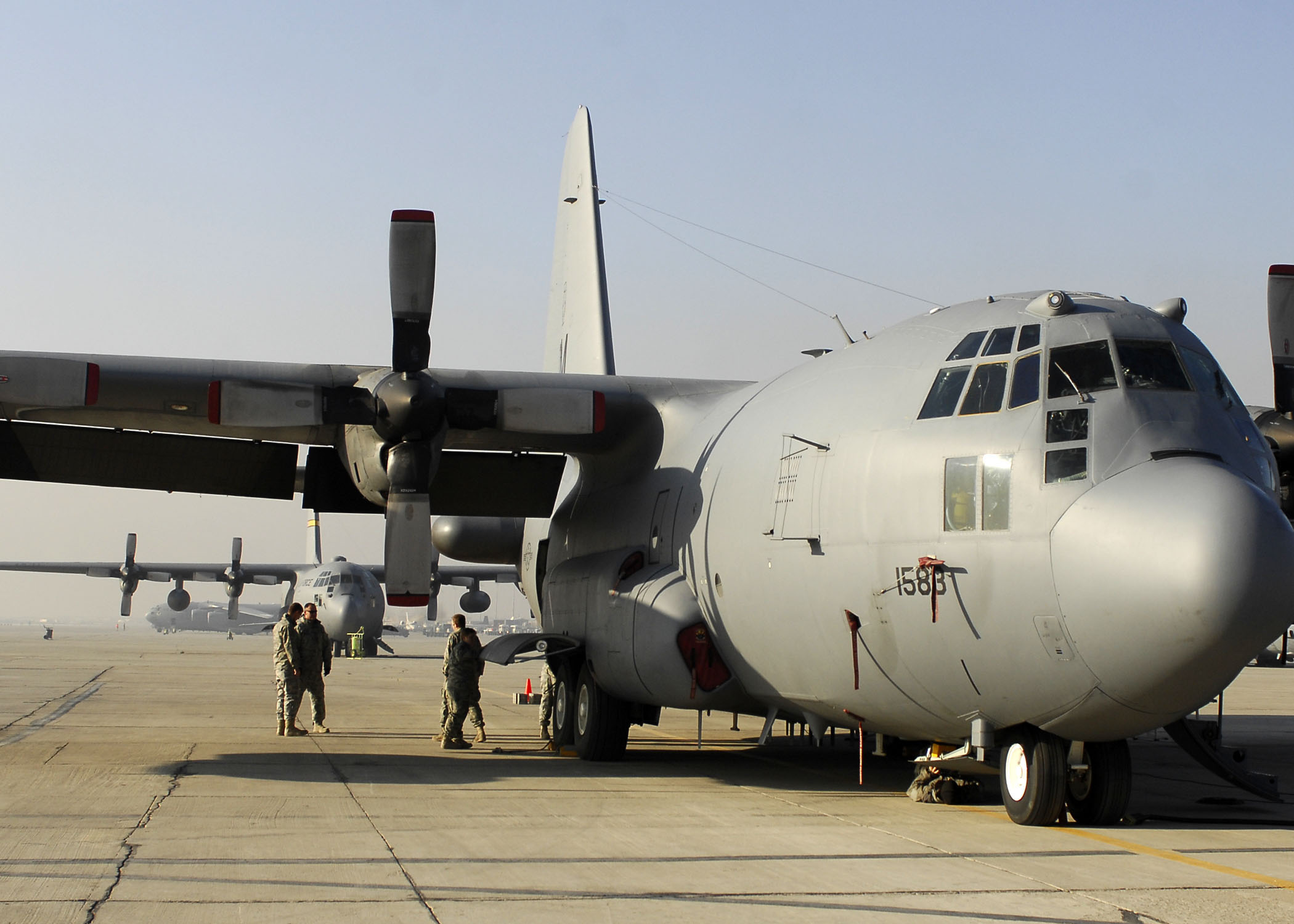 Airmen preflight Compass Call > U.S. Air Forces Central > Display