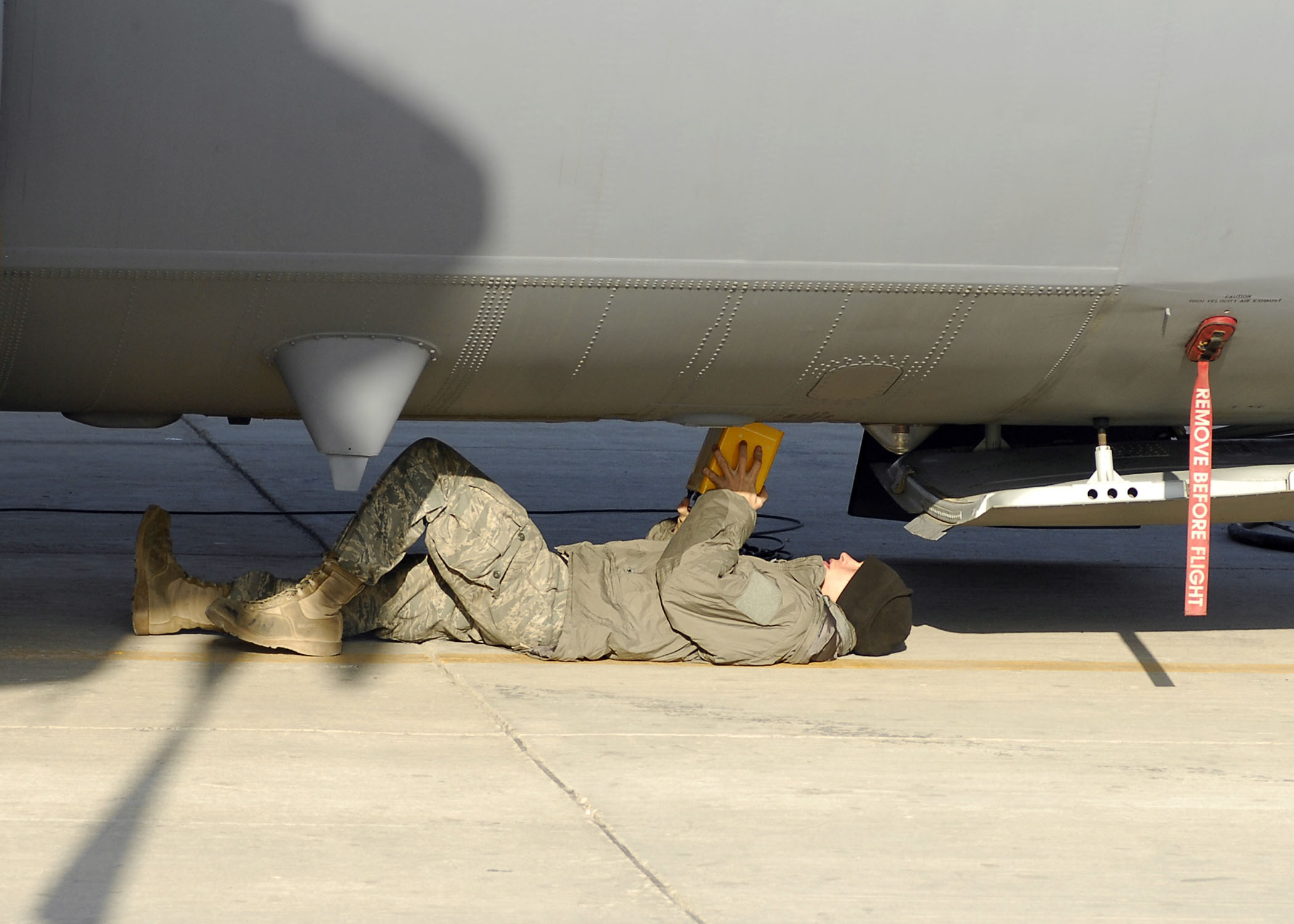 Airmen preflight Compass Call > U.S. Air Forces Central > Display