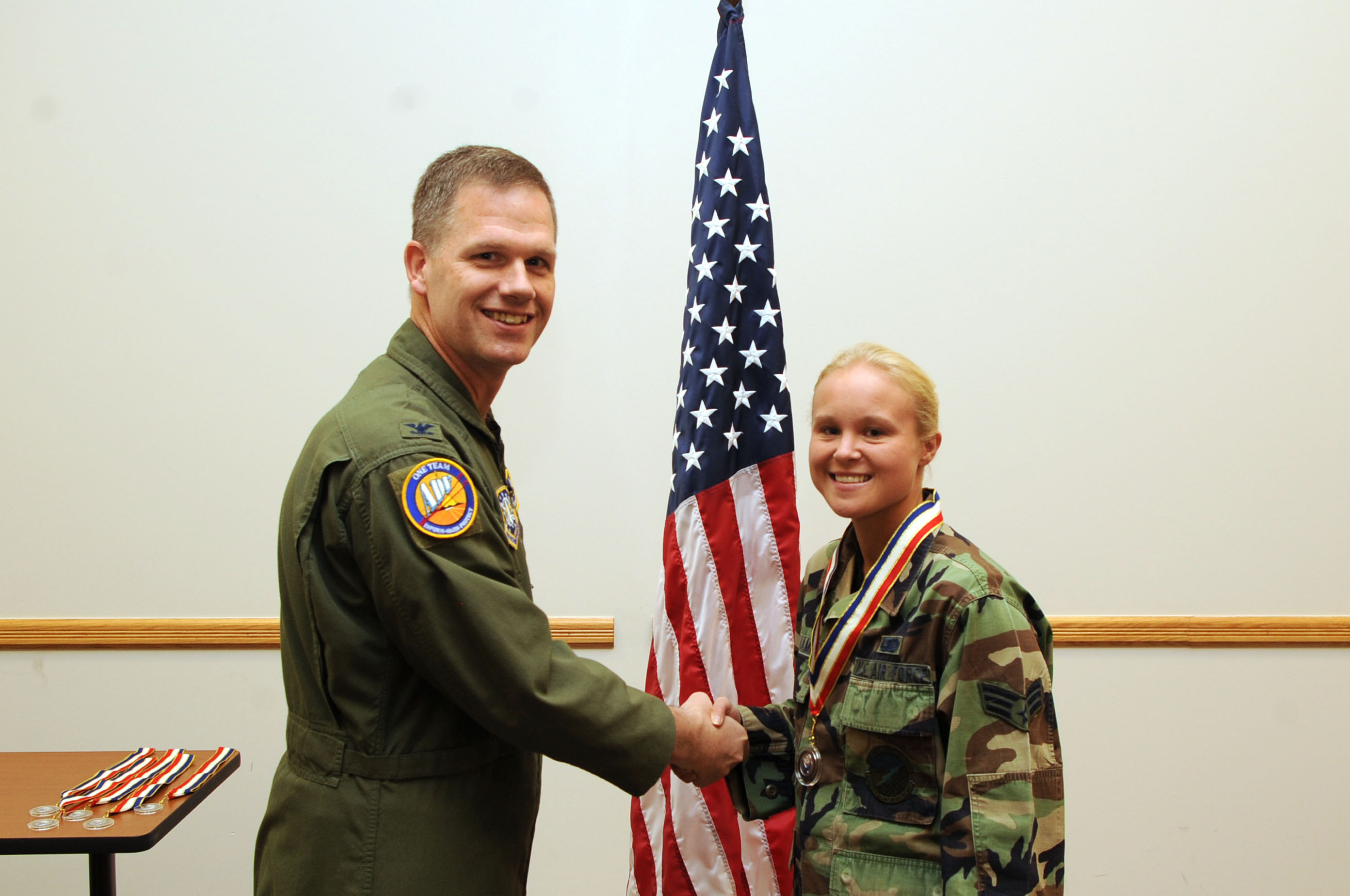 460th Space Wing Medal ceremony - September 2009