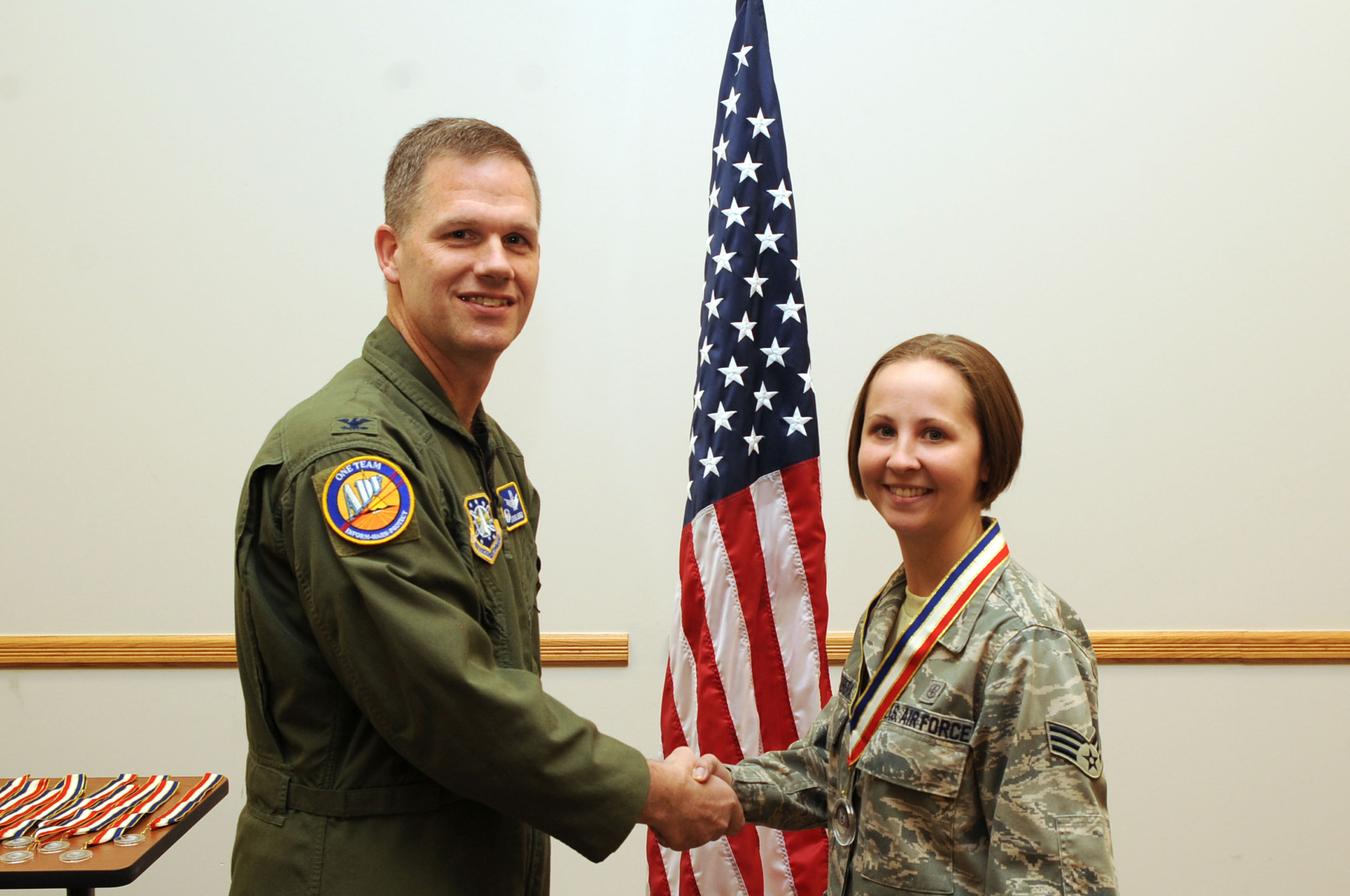 460th Space Wing Medal ceremony - September 2009