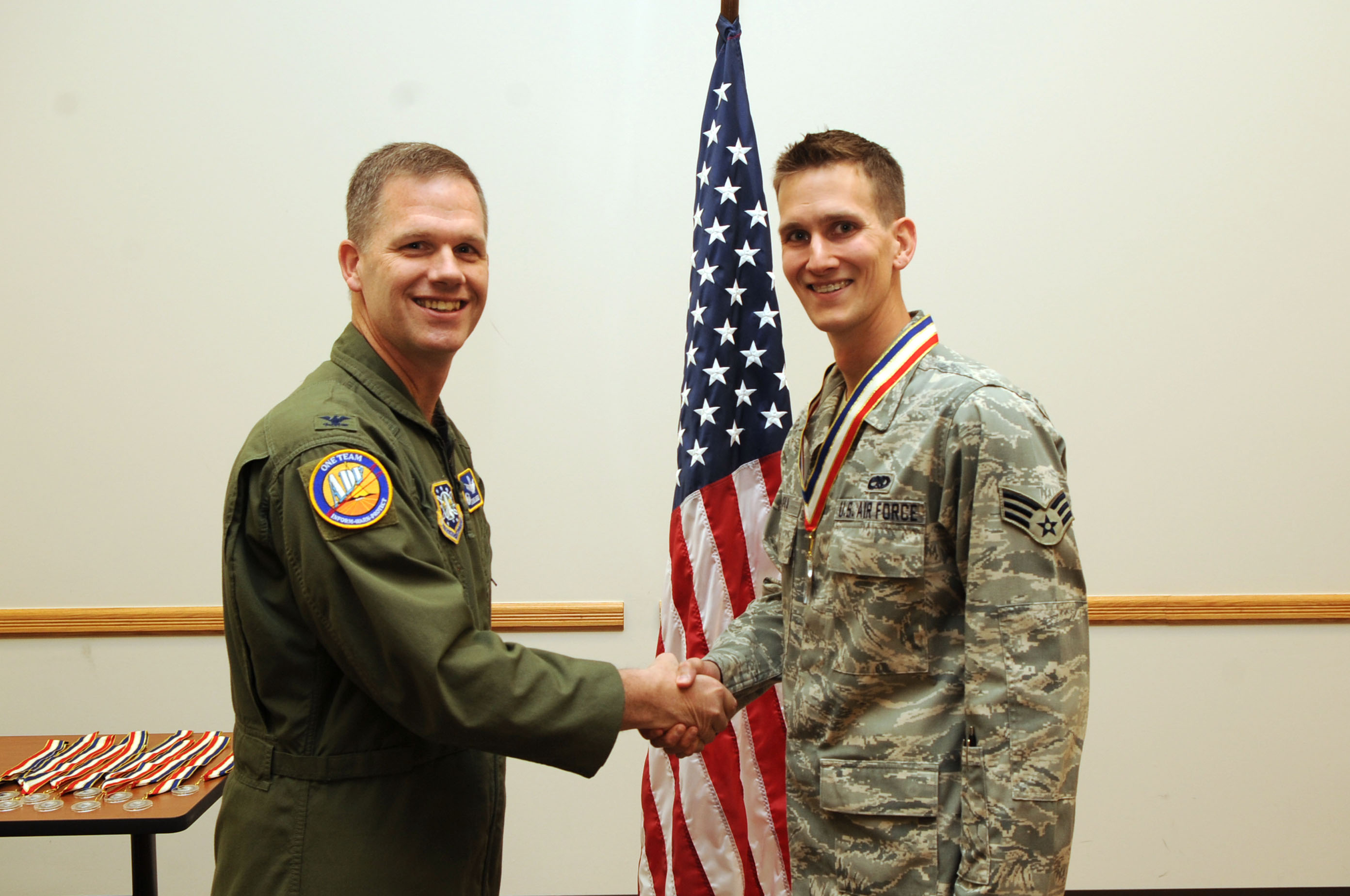 460th Space Wing Medal ceremony - September 2009