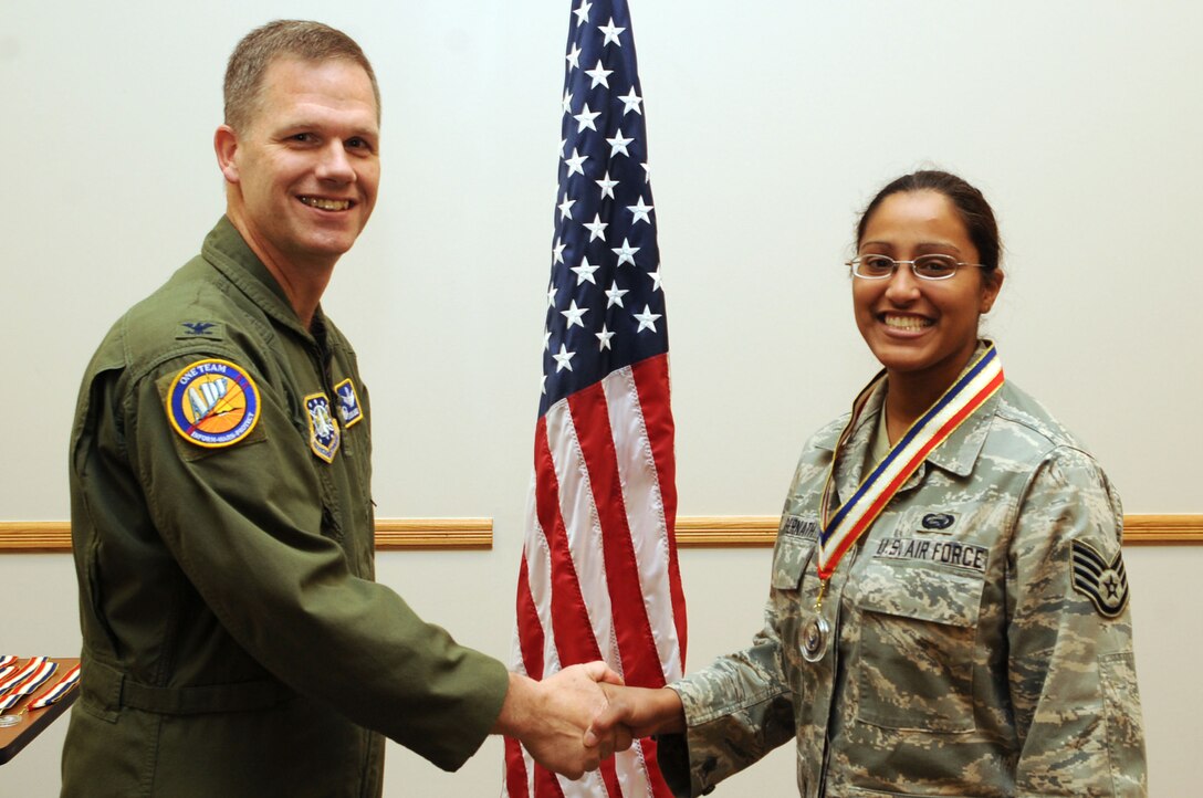 460th Space Wing Medal ceremony - September 2009