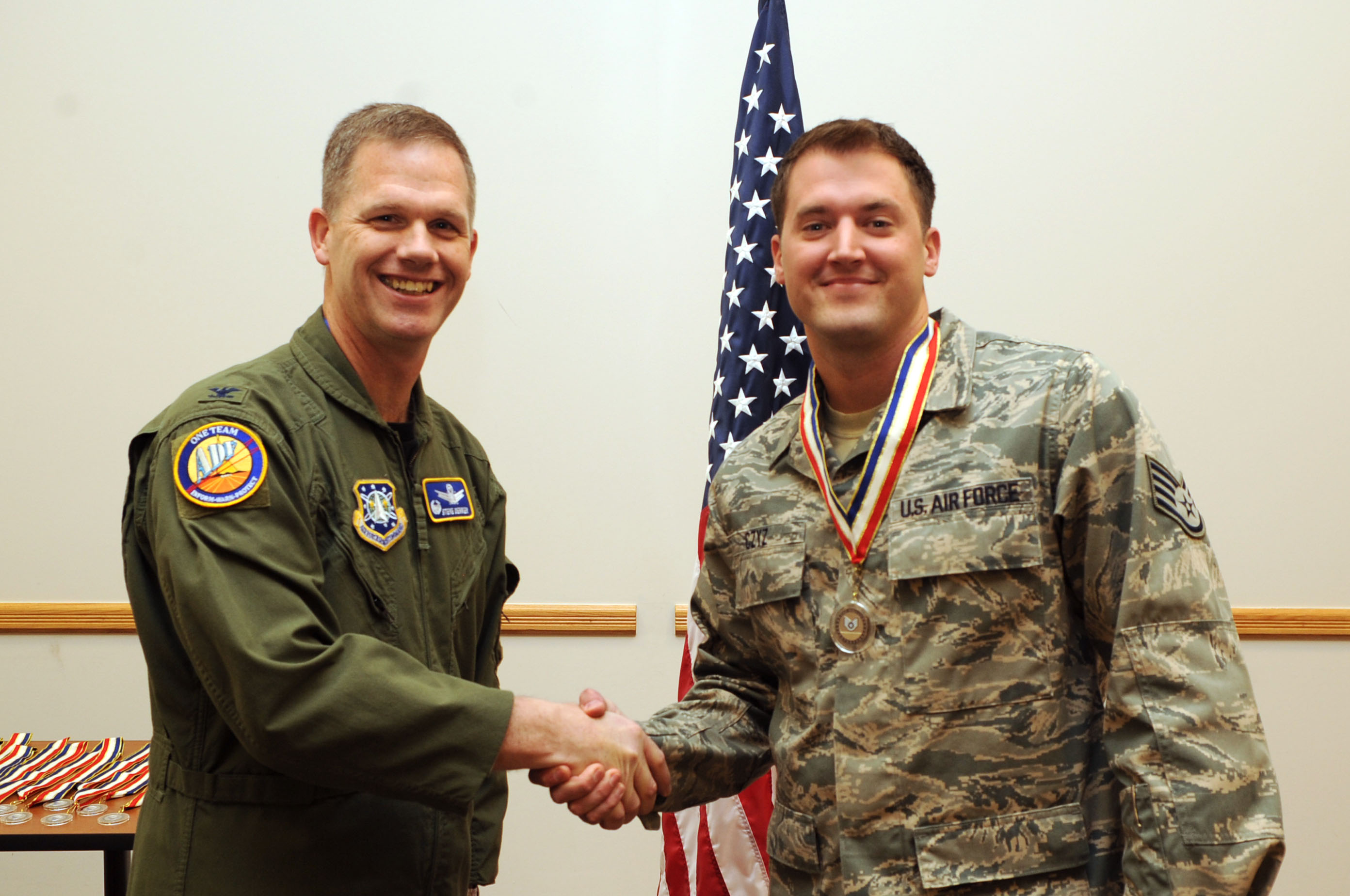460th Space Wing Medal ceremony - September 2009
