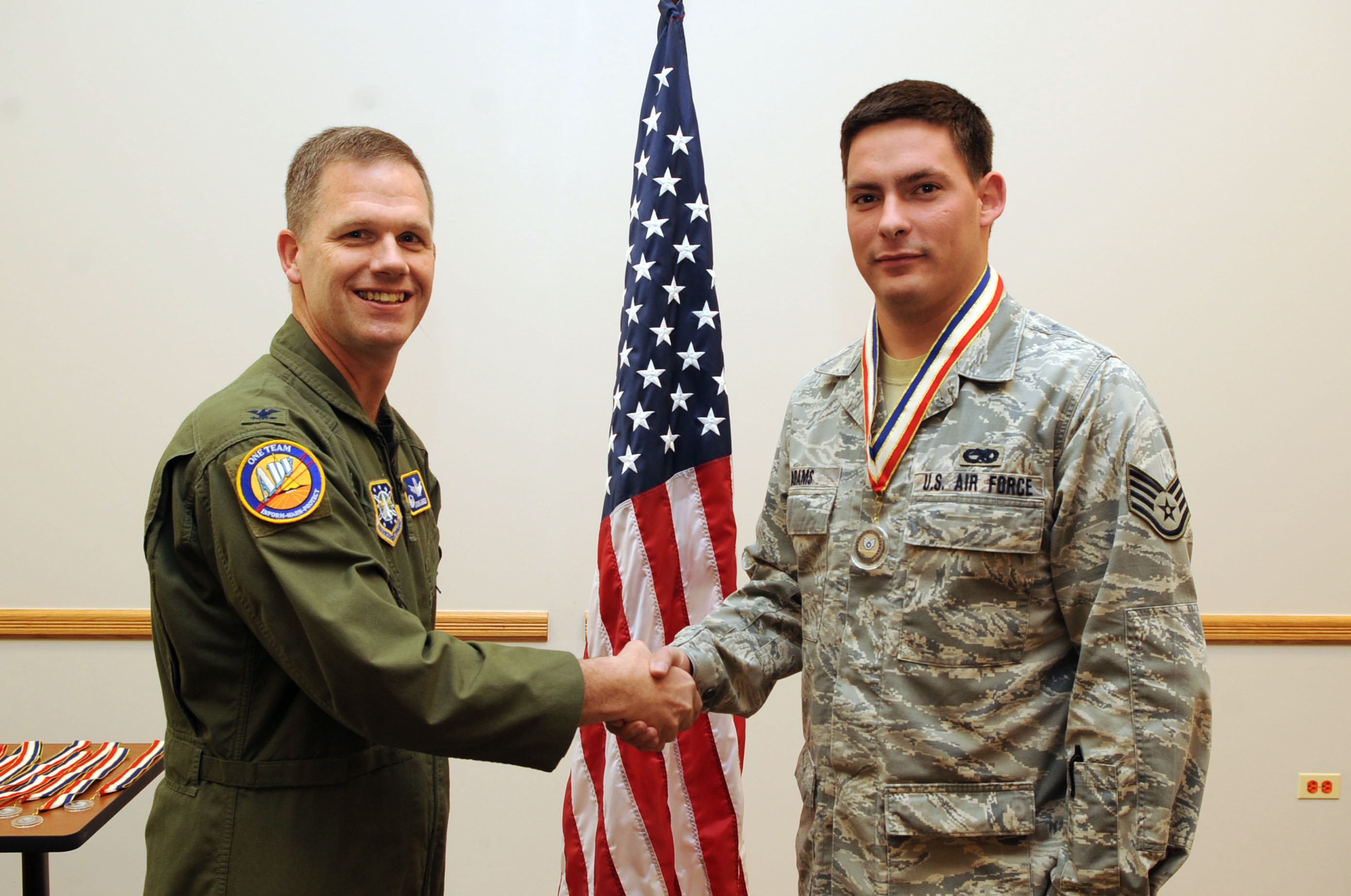 460th Space Wing Medal ceremony - September 2009