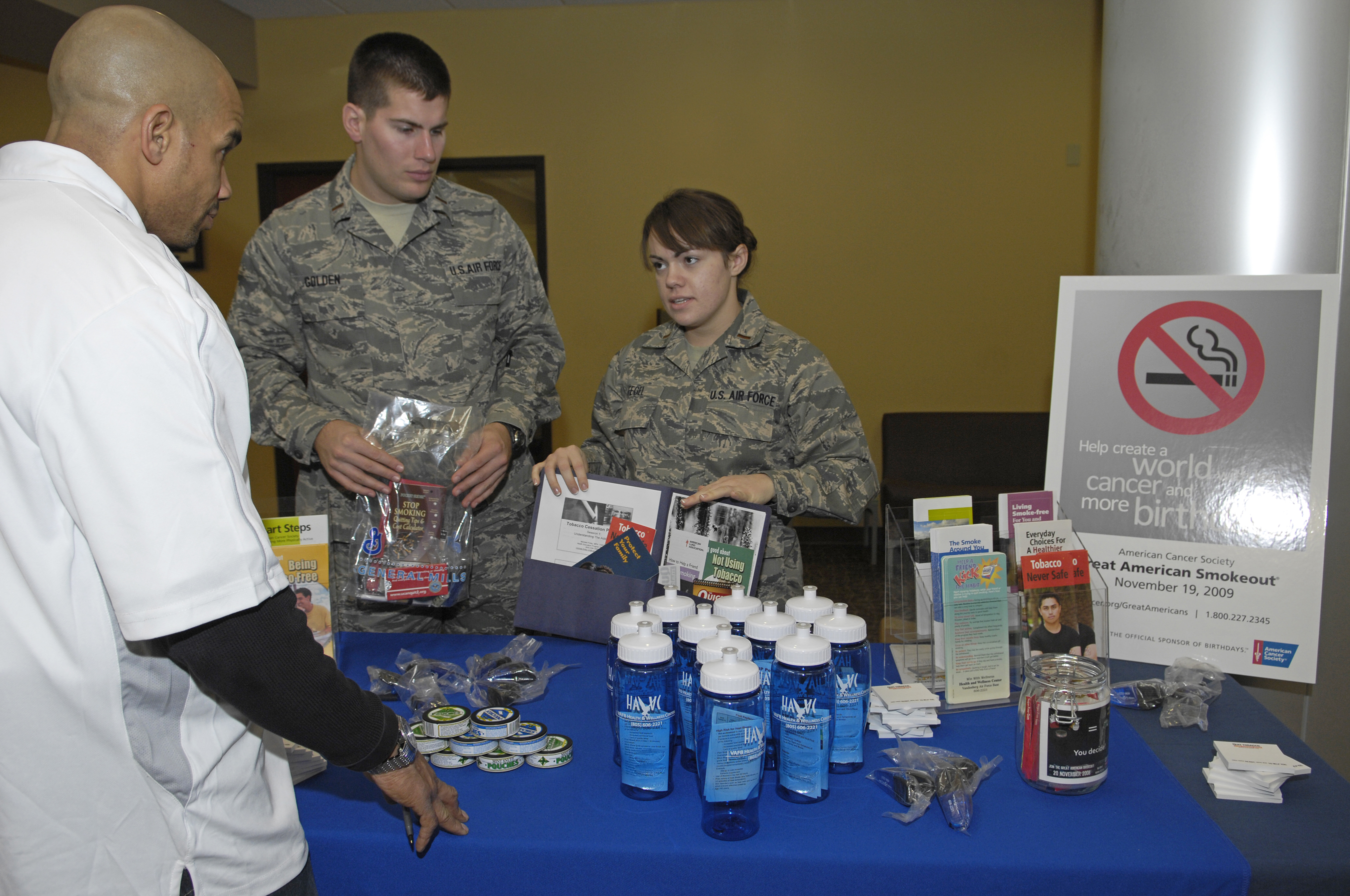 Vandenberg Airmen promote Great American Smoke Out > Vandenberg Space ...