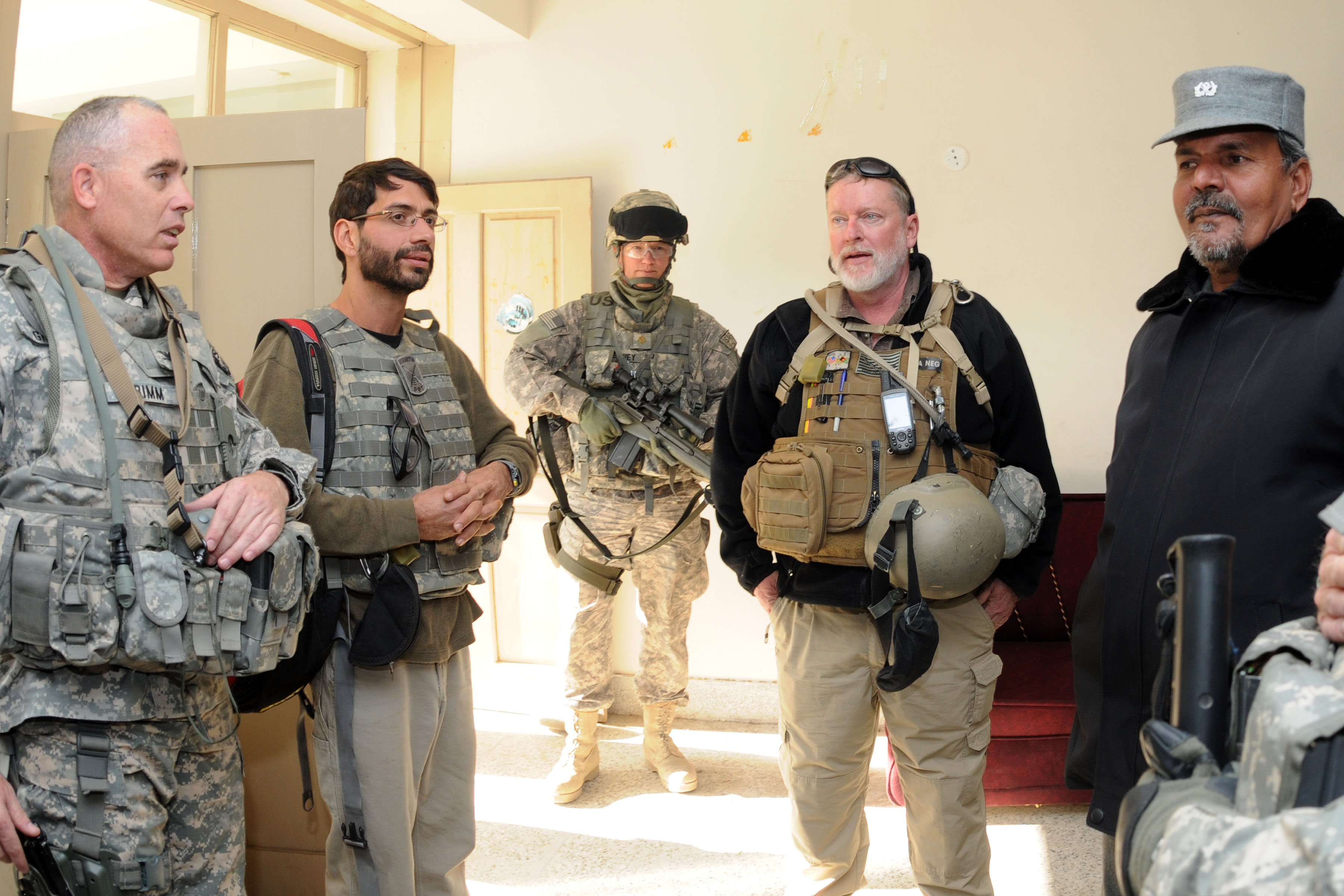 Left to right: Army Col. Eric Grimm, commander of the California Army ...