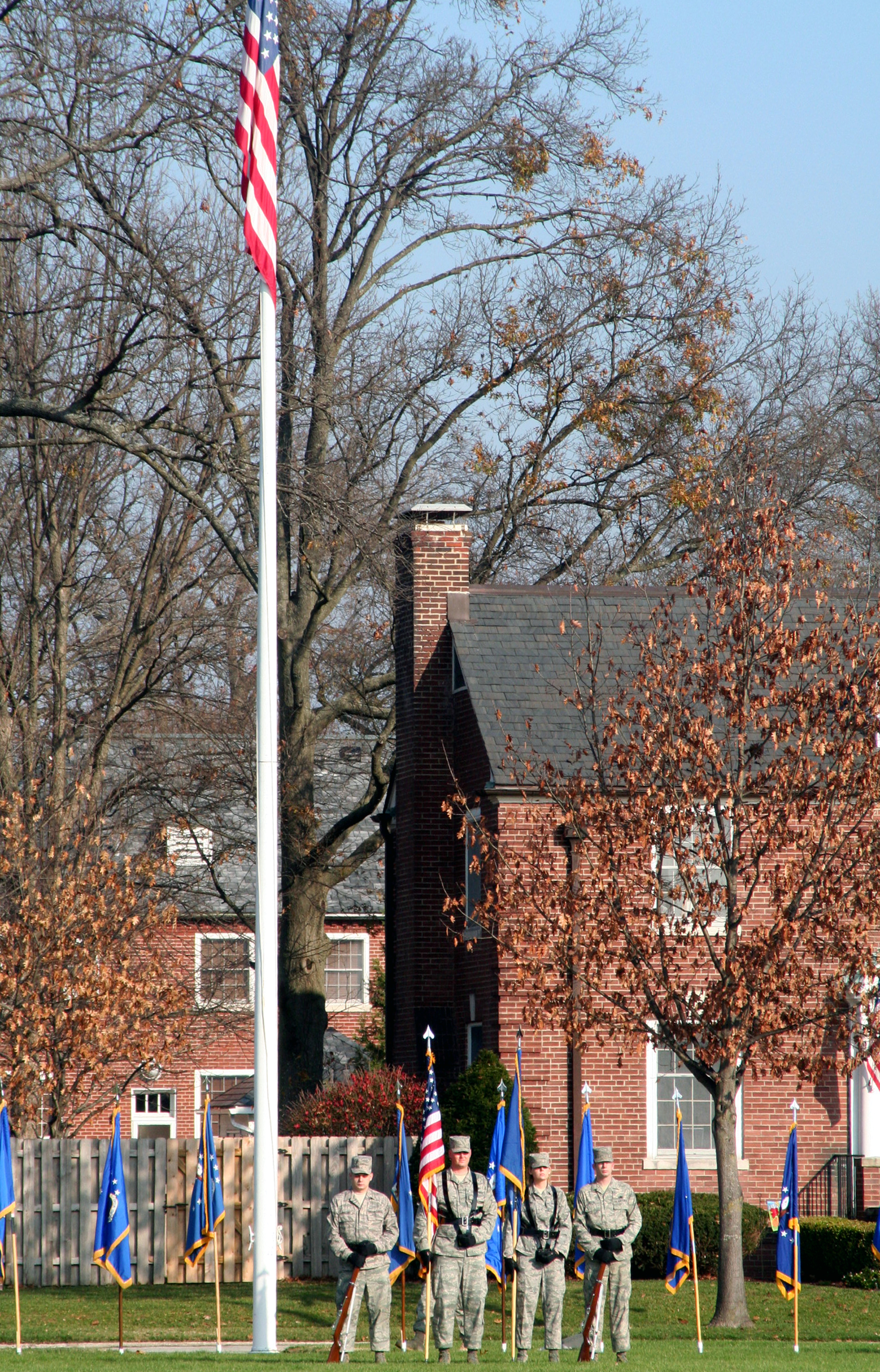 Air Mobility Command change of command color guard