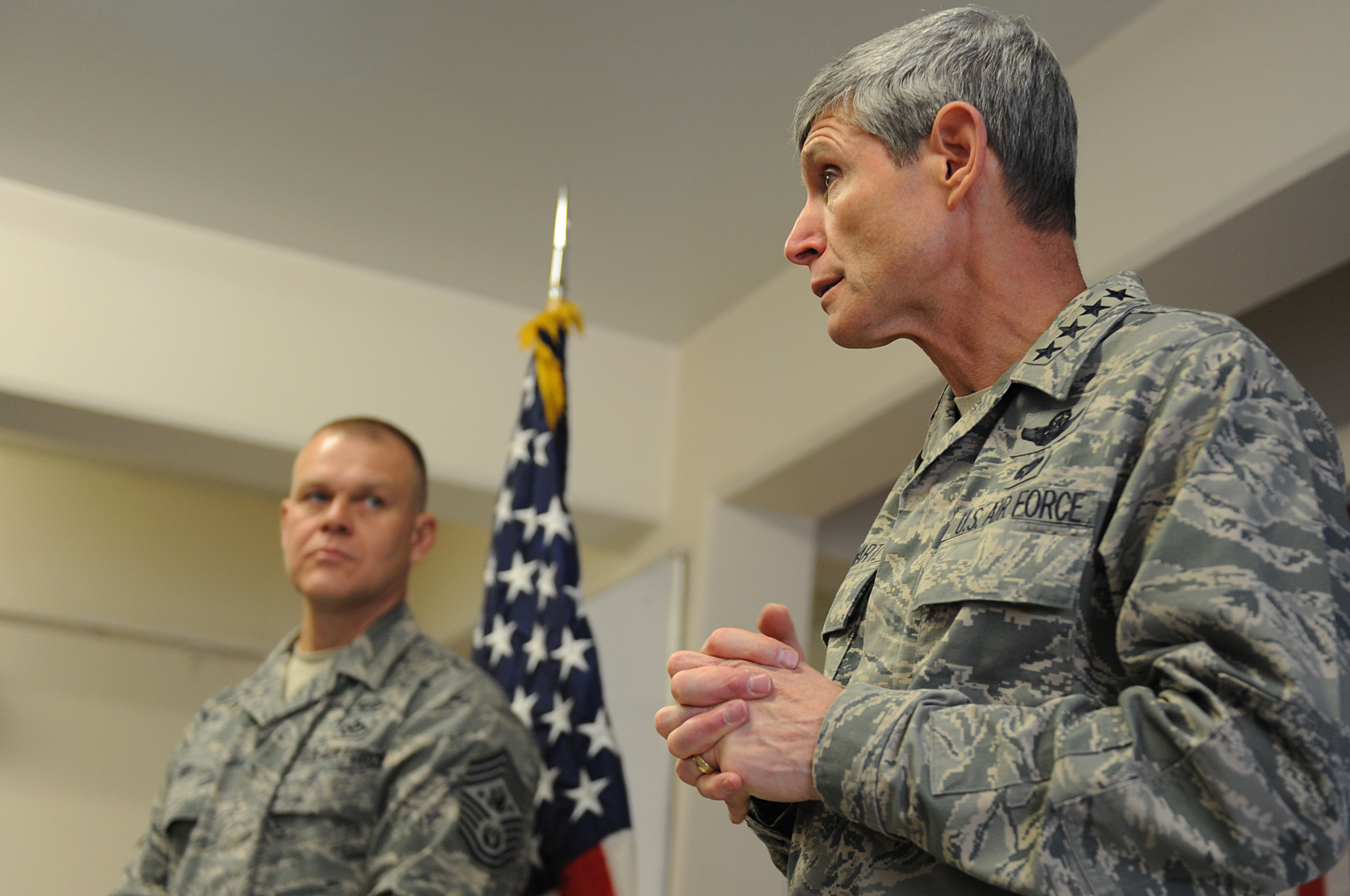 Air Force leaders make Thanksgiving Day visit to Airmen in Afghanistan ...