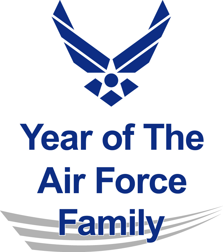 Year of the Air Force Family logo - vertical