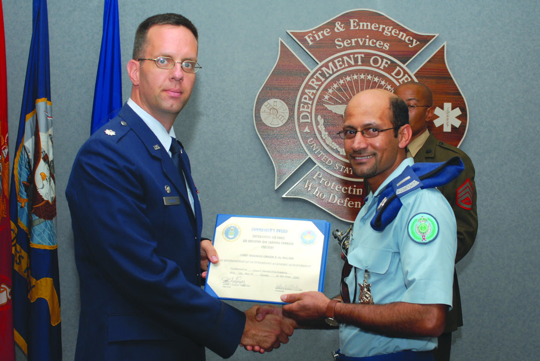 Royal Saudi Air Force Chief Master Sgt. completes firefighter course ...