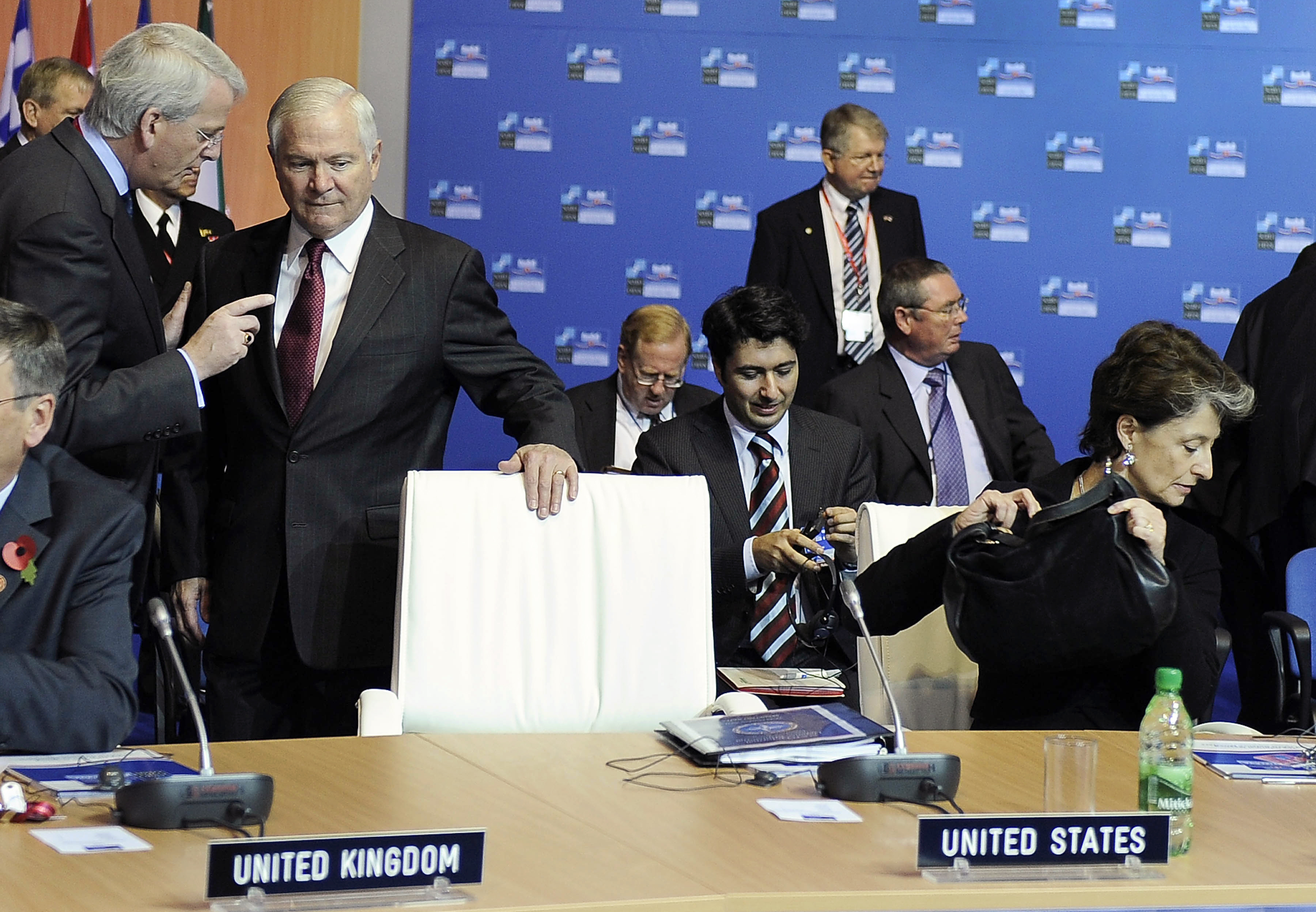 U.S. Defense Secretary Robert M. Gates meets with NATO defense ...