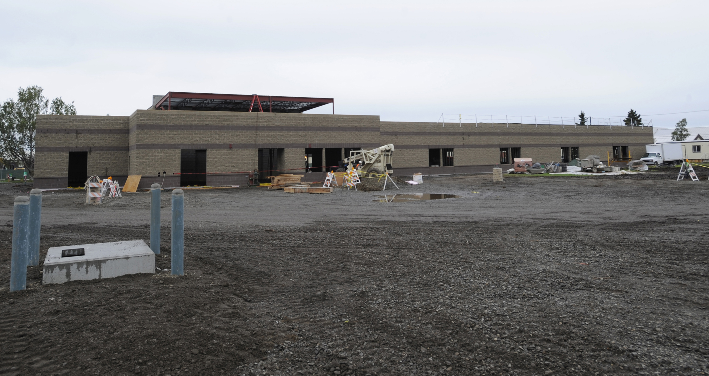 New PME center's construction continues > Joint Base Elmendorf ...