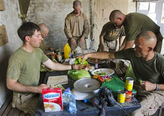 U.S. Marines prepare food for dinner at Patrol Base Jaker. | U.S ...